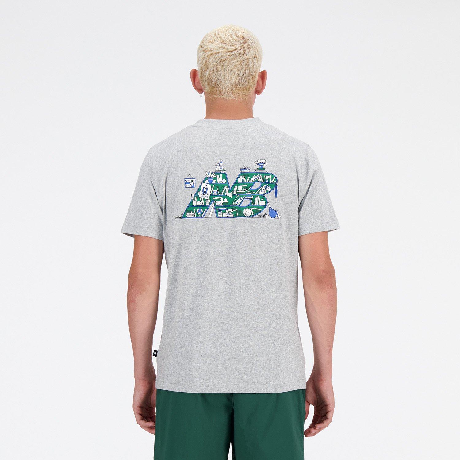 New Balance Lifestyle | Men's Back Print Regular Fit T-Shirt | Regular ...