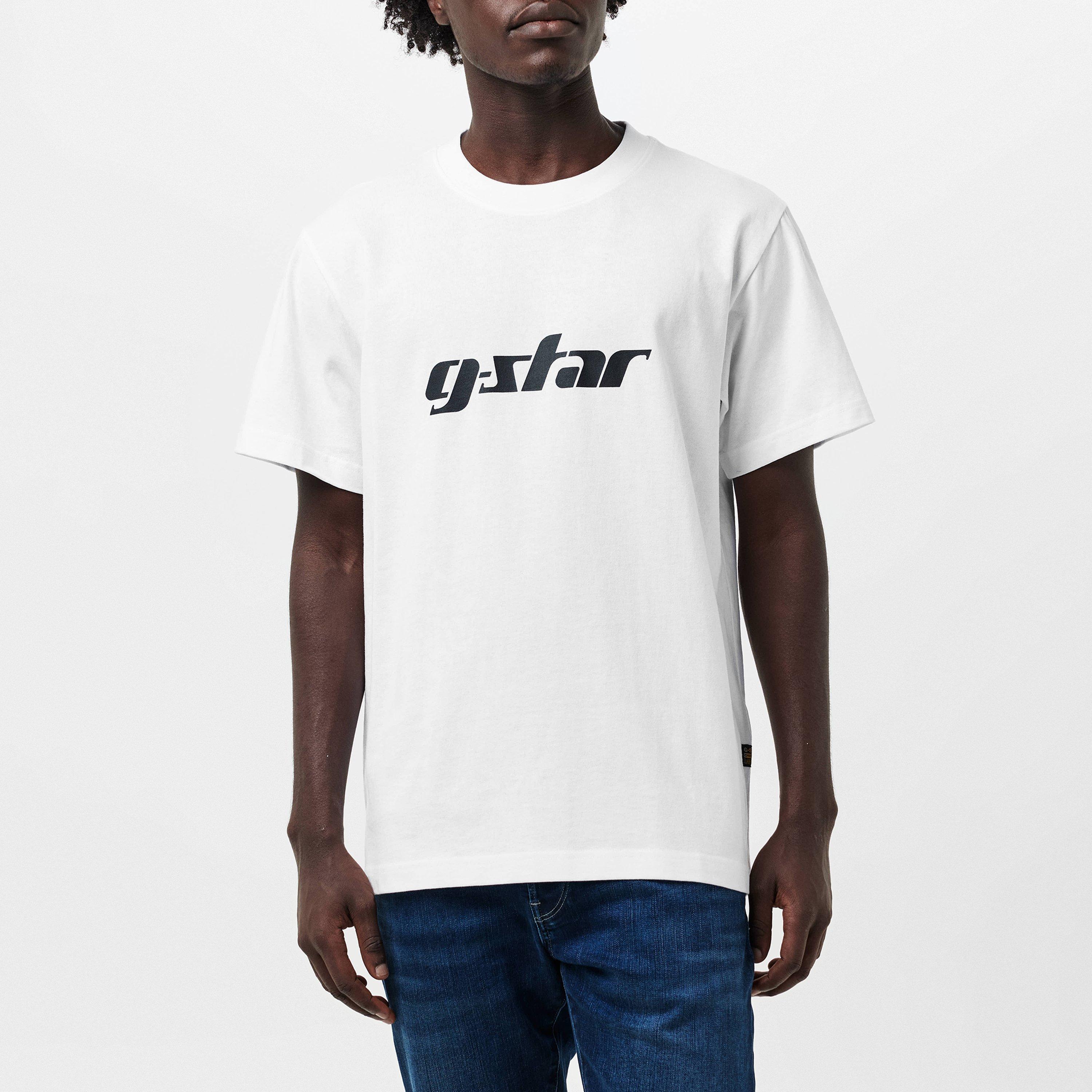 G Star | Cursive T-Shirt | Regular Fit T-Shirts | USC