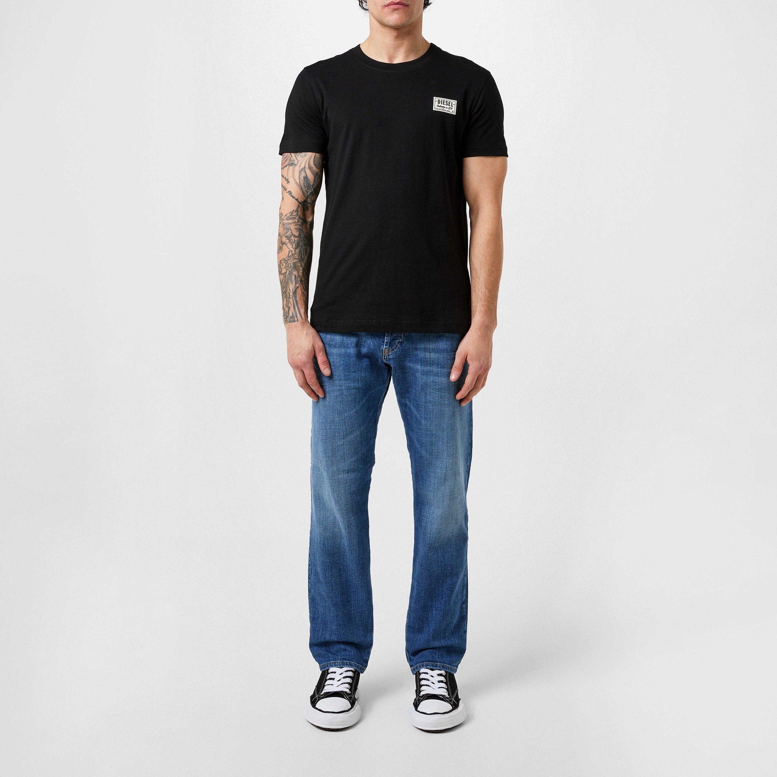 Diesel Jeans | Diesel Patch Logo T-Shirt Mens | Regular Fit T-Shirts ...