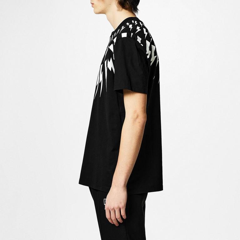 Neil Barrett | Lightning Bolt T Shirt | Regular Fit T-Shirts Neil Barrett | Lightning Bolt T Shirt | Regular Fit T-Shirts