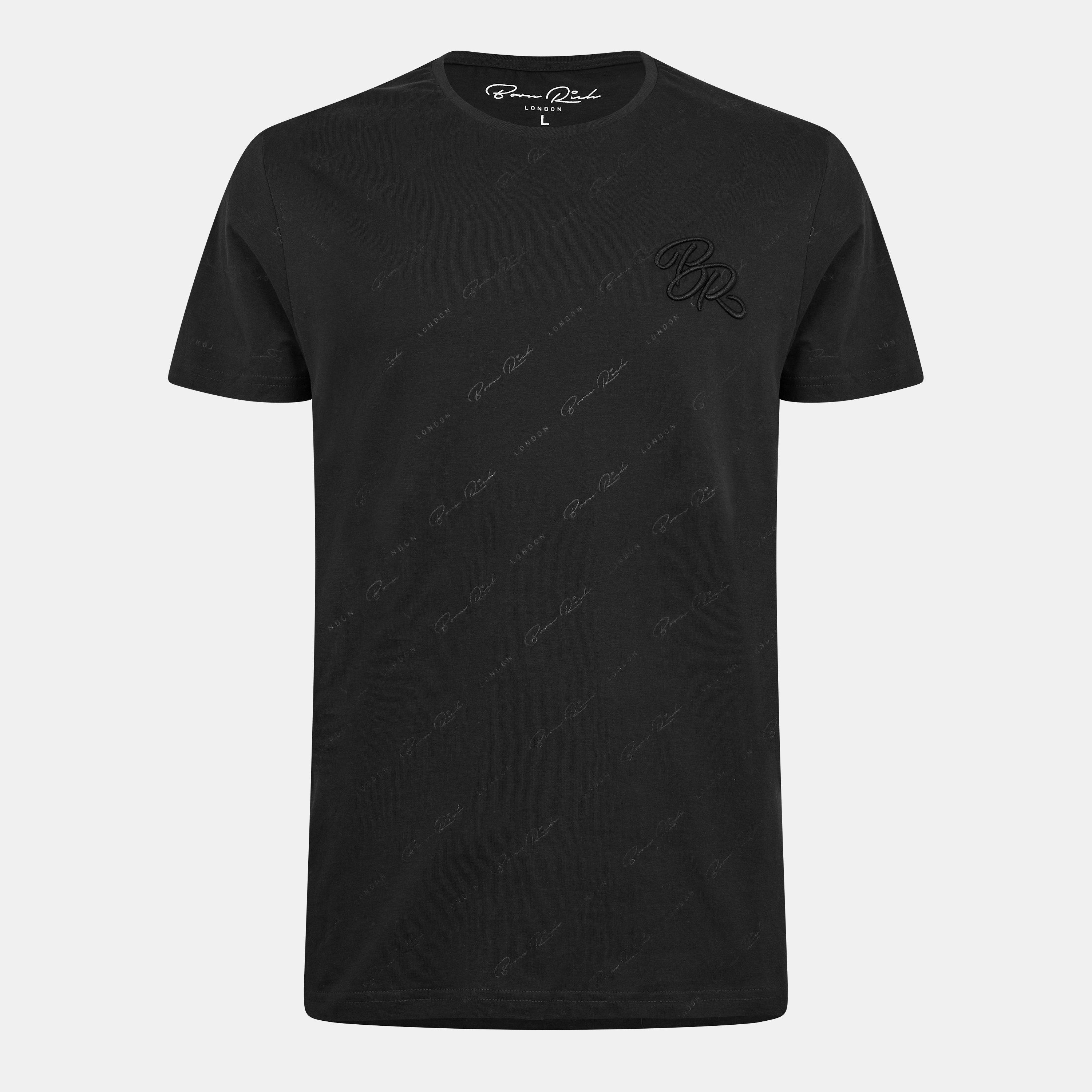 Born Rich | BornRich Skript Tee Ppx36 Mens | Regular Fit T-Shirts ...