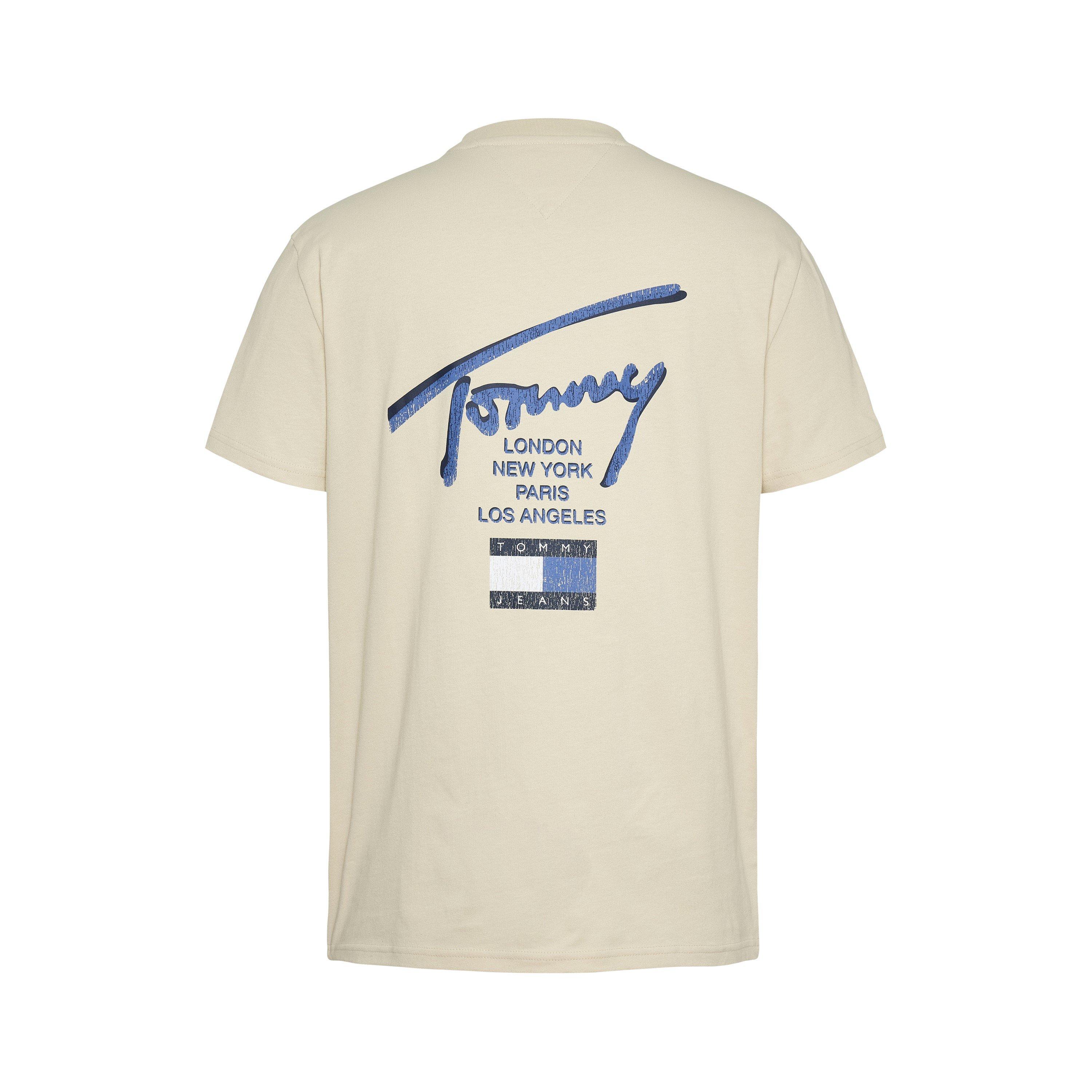 Tommy Jeans | TJM REG TOMMY SIGN CITY TEE EXT | Regular Fit T-Shirts | USC