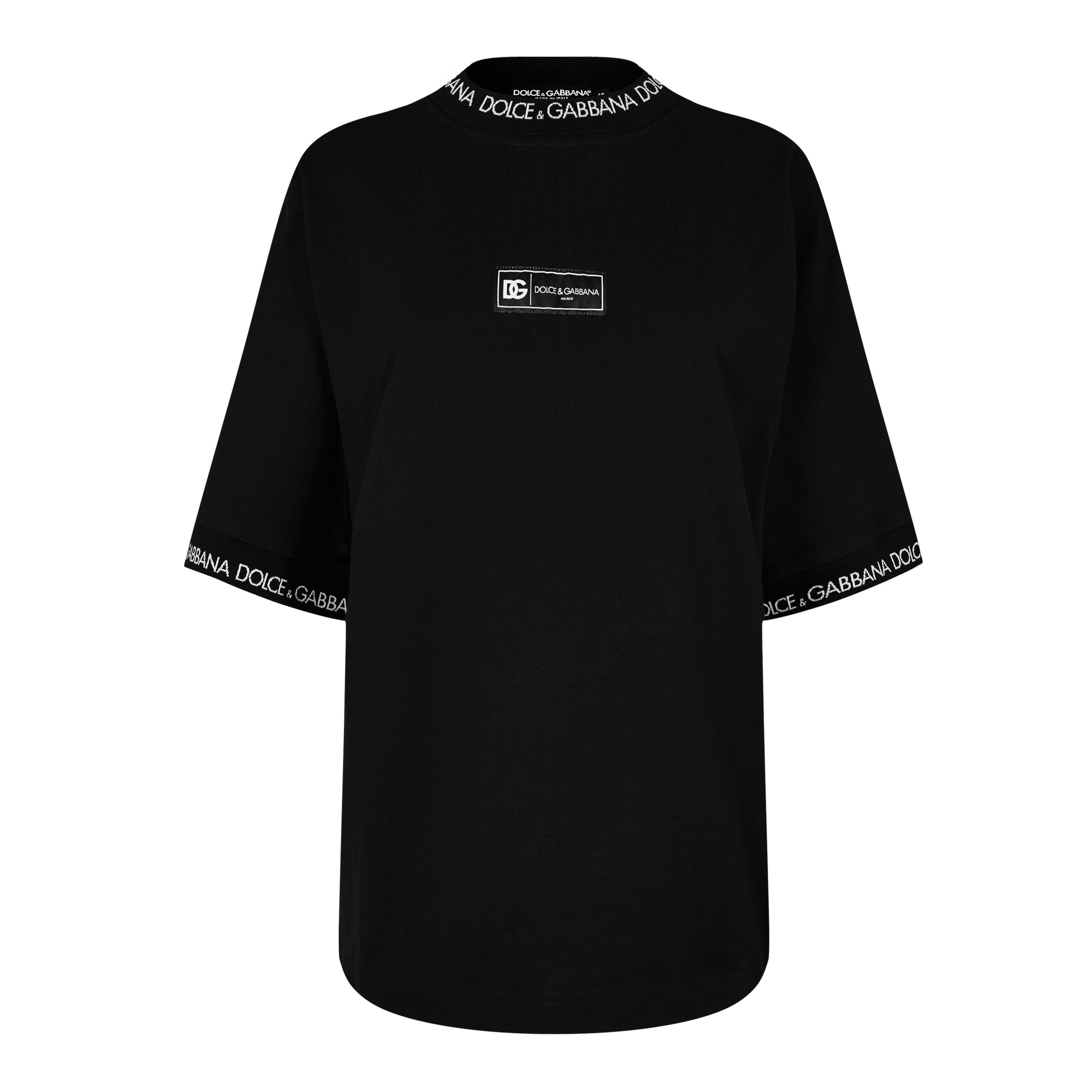 Dolce and Gabbana | Neck Logo T-Shirt | Regular Fit T-Shirts Dolce and Gabbana | Neck Logo T-Shirt | Regular Fit T-Shirts