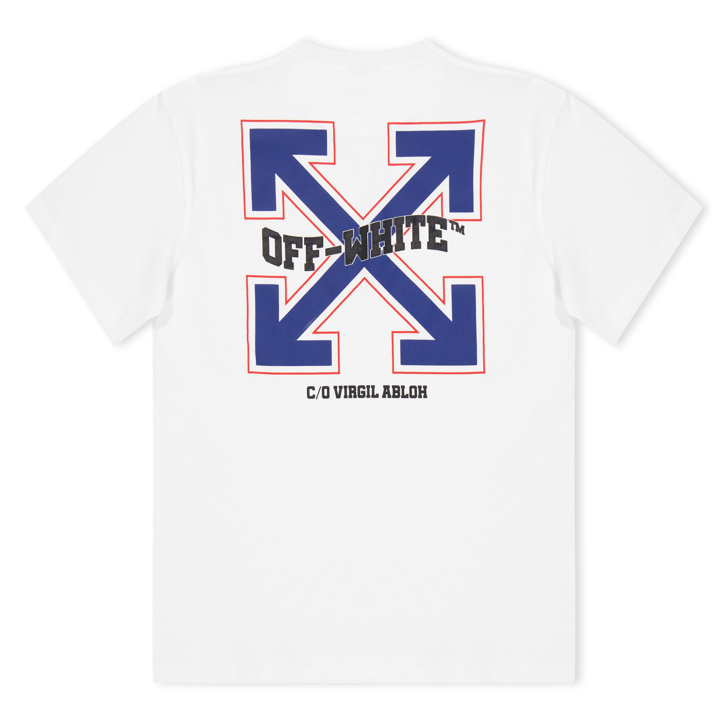 Off White | Kids' Varsity Arrow Cotton Short Sleeve T-Shirt | Regular ...
