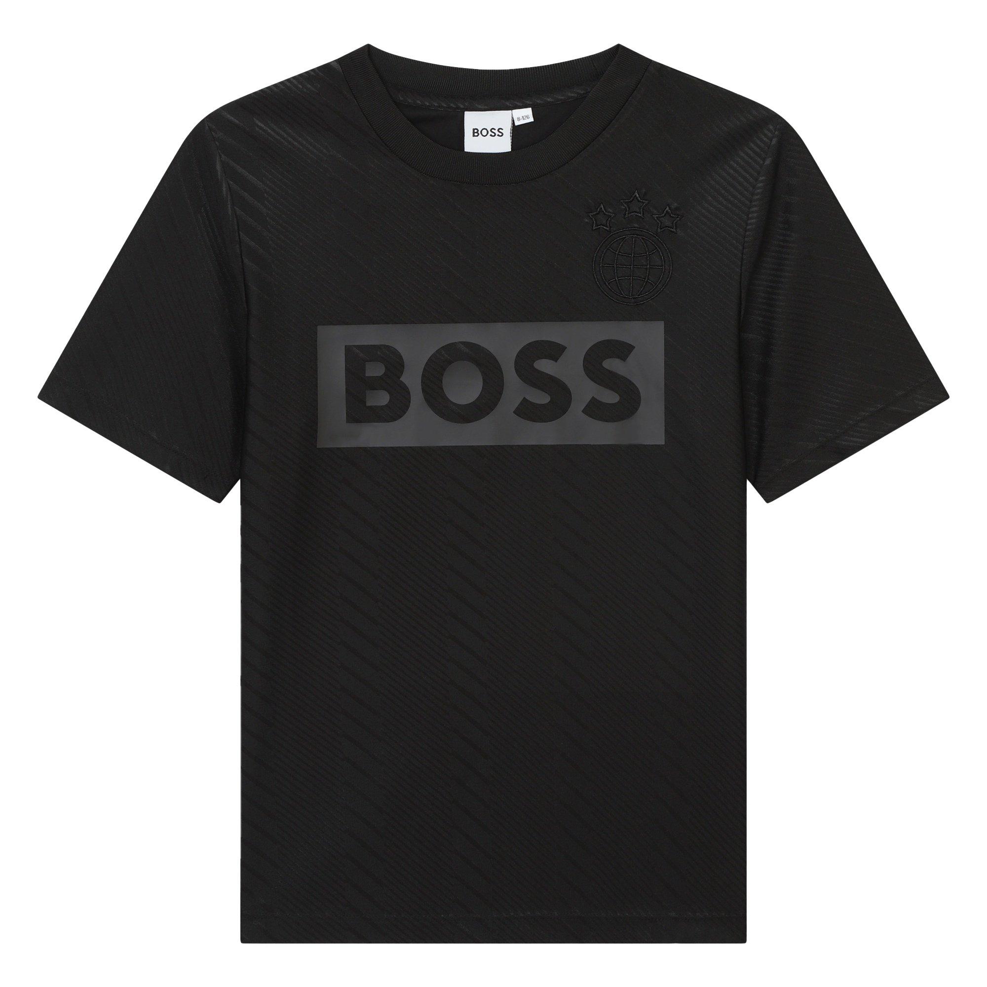 Boss black t shirt store