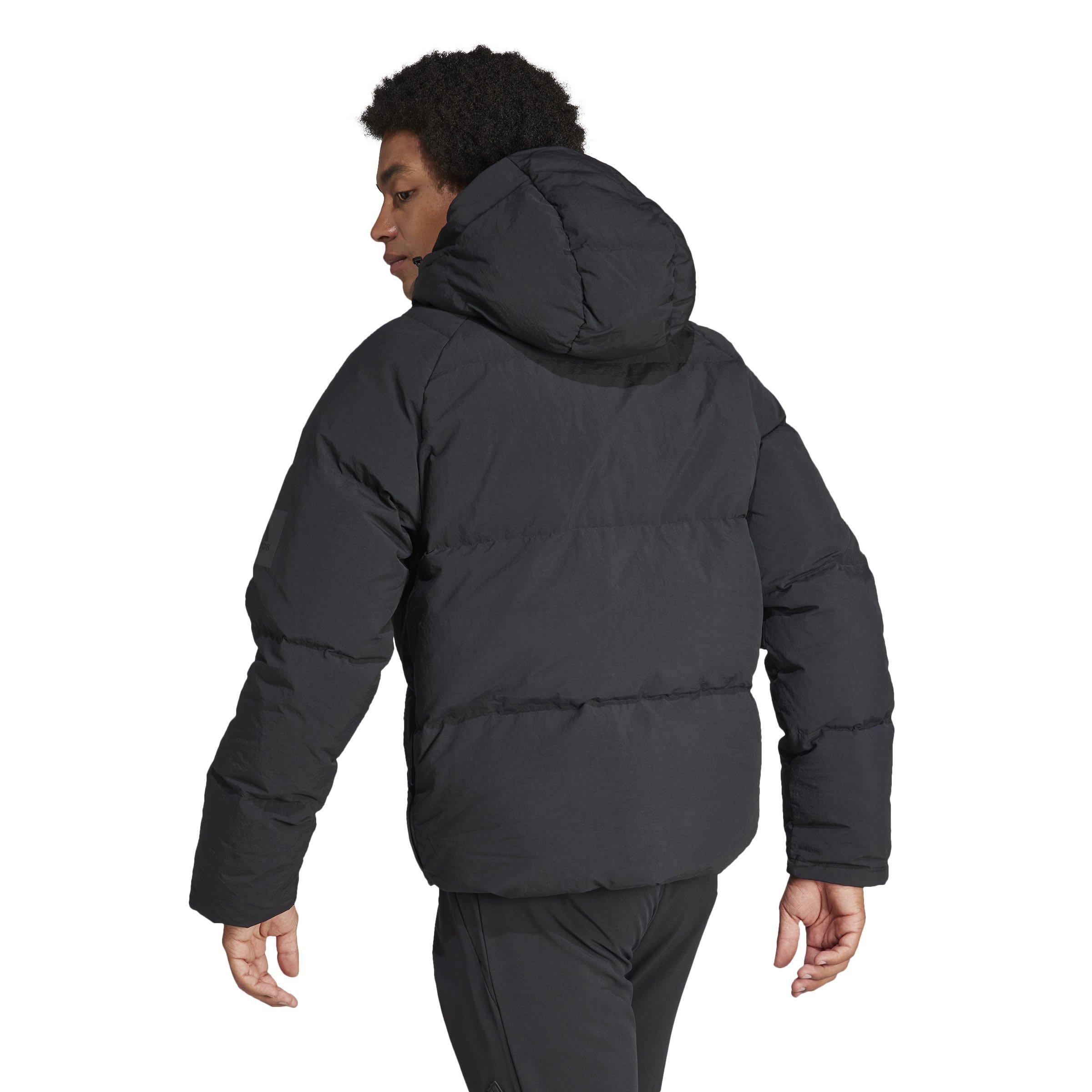 adidas Men's Big Baffle Water Resistant Duck Down Long Sleeve Down ...