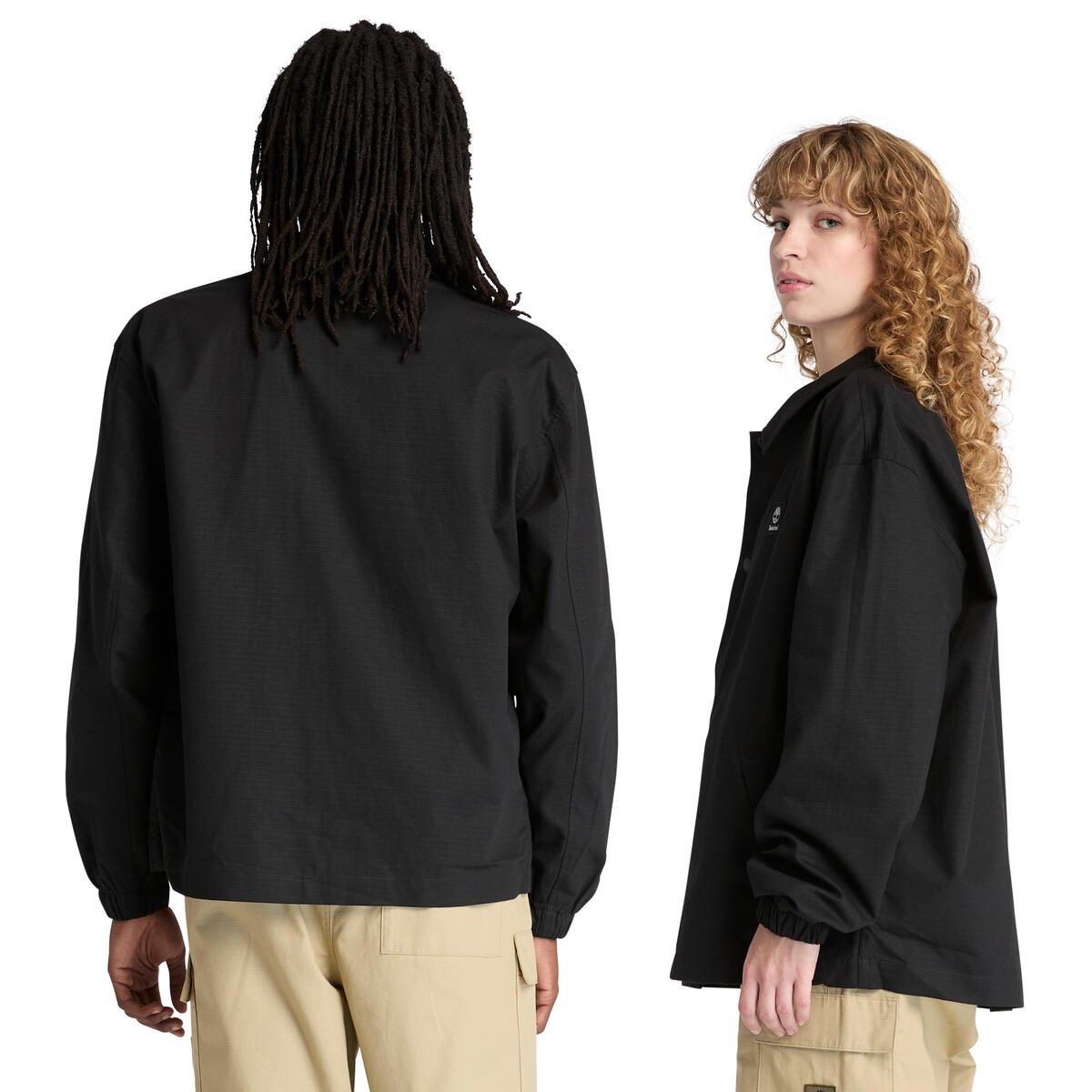 Timberland | WOVEN BADGE RIPSTOP COACH JACKET BL | Coach Jackets | FRASERS