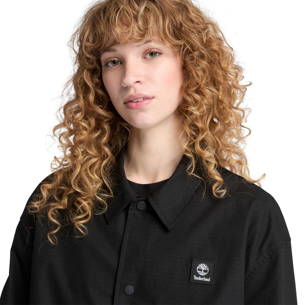 Timberland | WOVEN BADGE RIPSTOP COACH JACKET BL | Coach Jackets ...