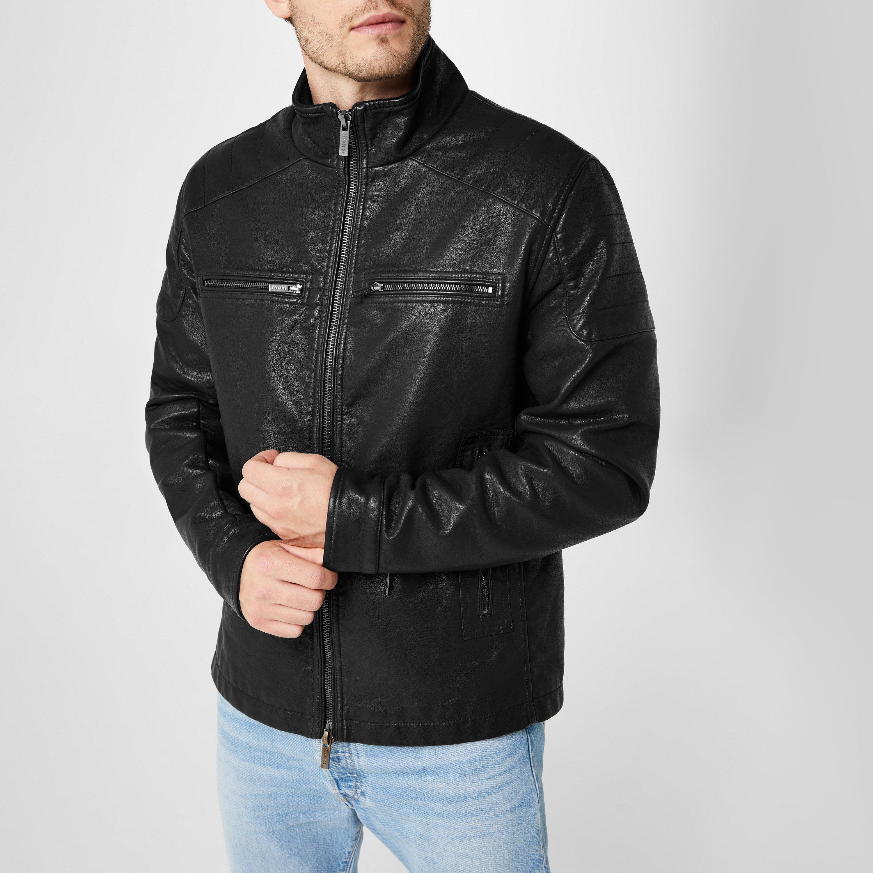 Firetrap | Mens Faux Leather Jacket | Faux Leather Jackets | USC