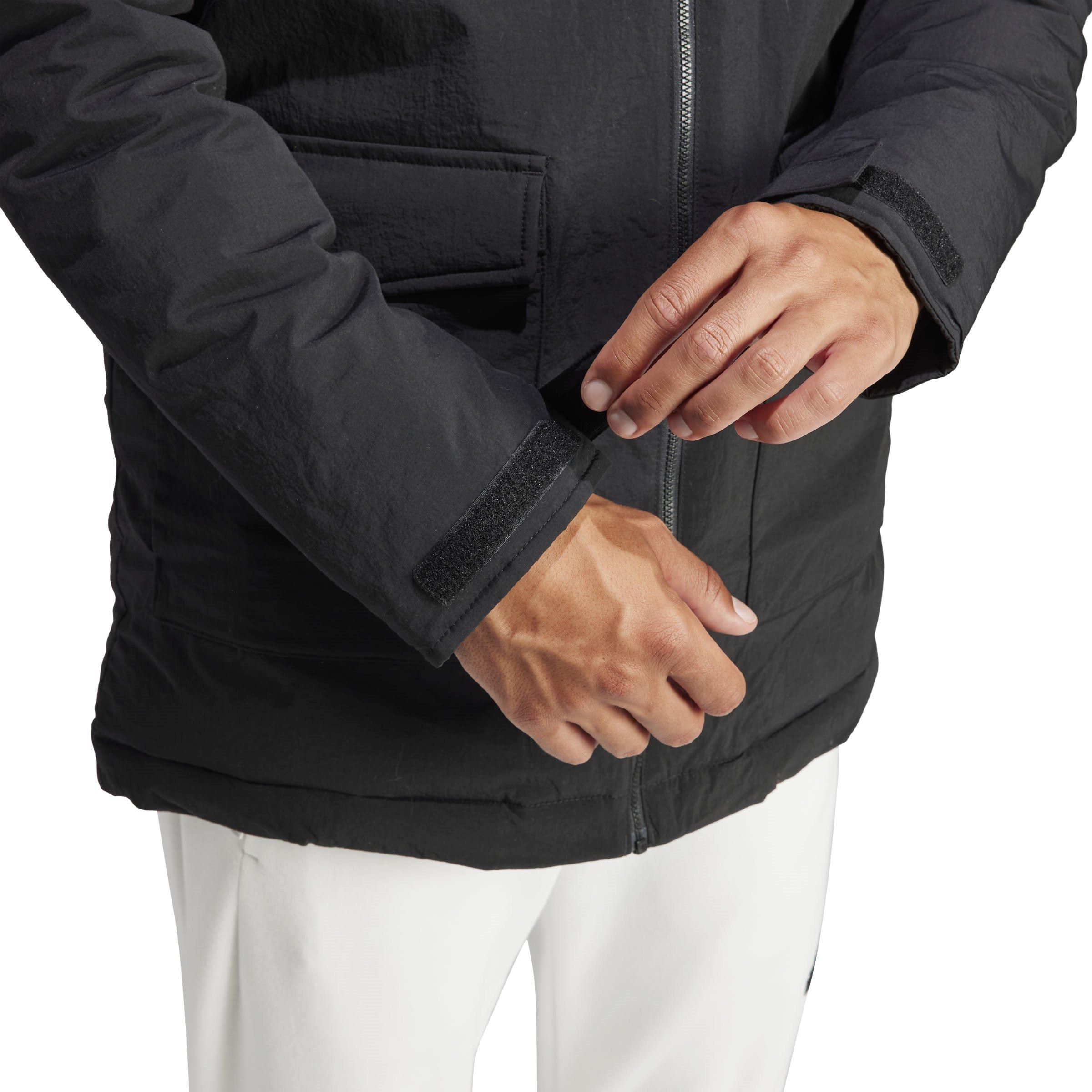 adidas Men's Water Resistant Synthetic Insulation Removable Fur Hood ...