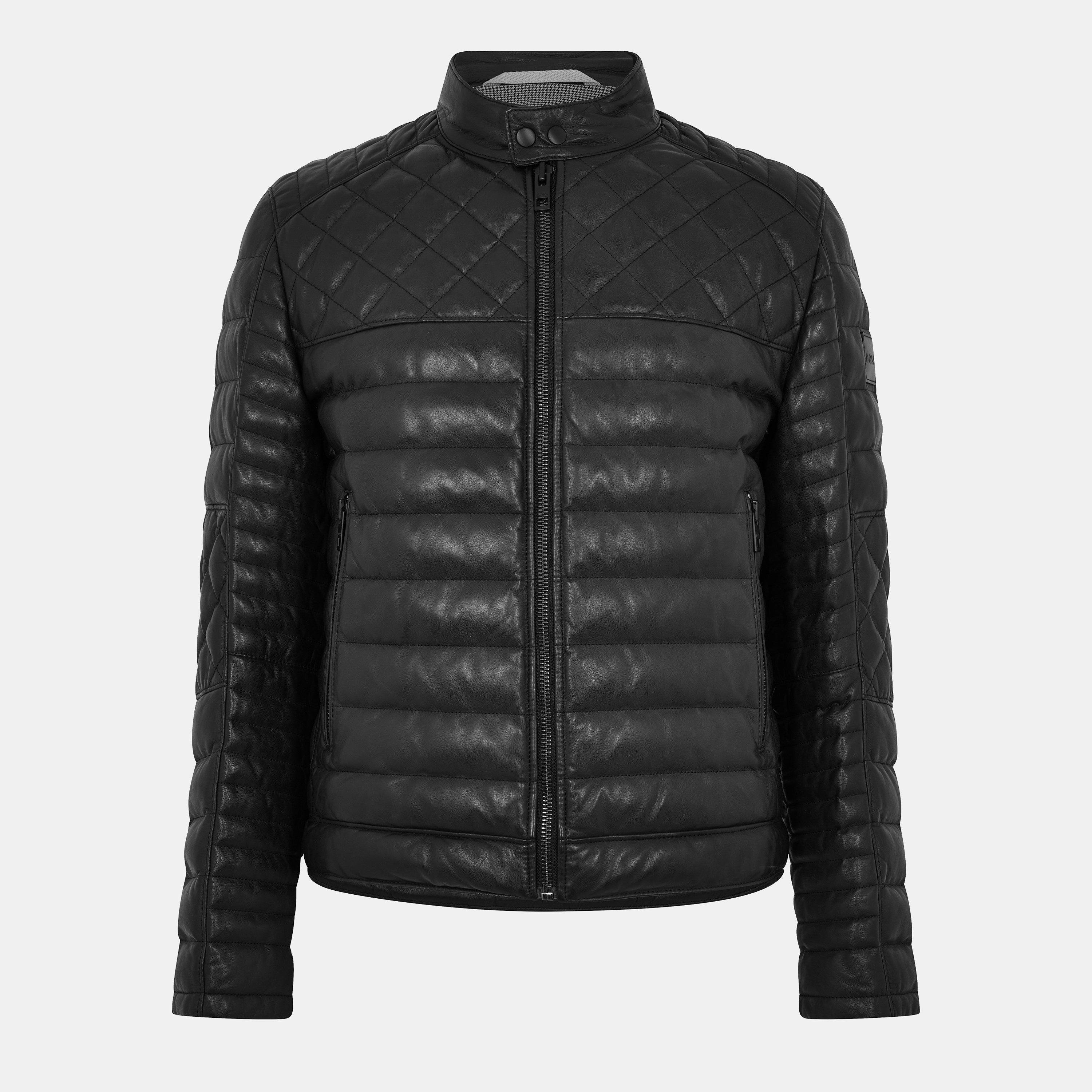 Boss | Men's Jonn In Leather Jacket | Leather Jackets | USC