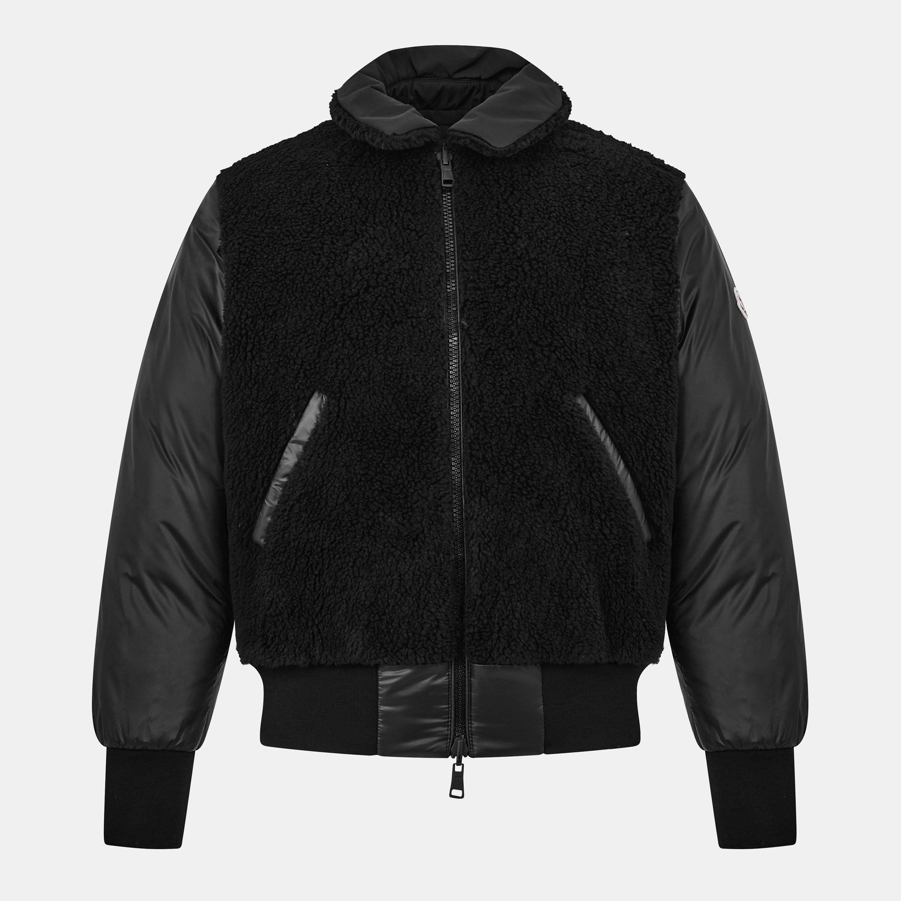 Moncler Men's Quilted Down Fill Technical Bomber Jacket | Flannels