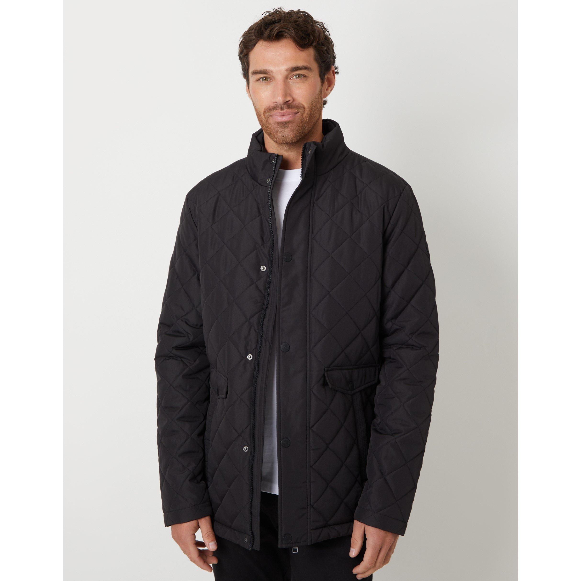 Threadbare | Funnel Neck Diamond Quilted Jacket | Quilted Jackets | FRASERS