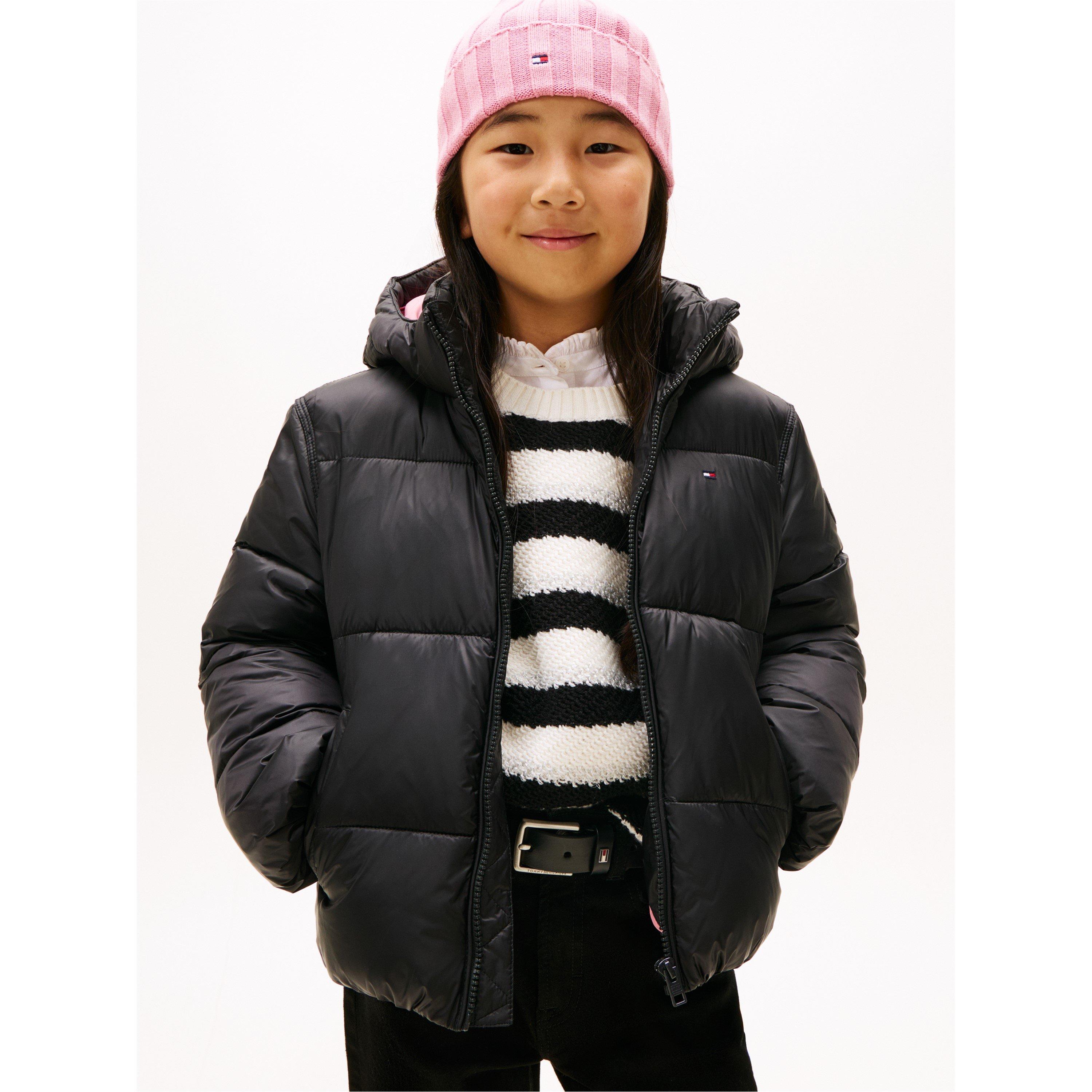Tommy Hilfiger | Kids' Shiny Water-Resistant Insulated Short Puffer ...