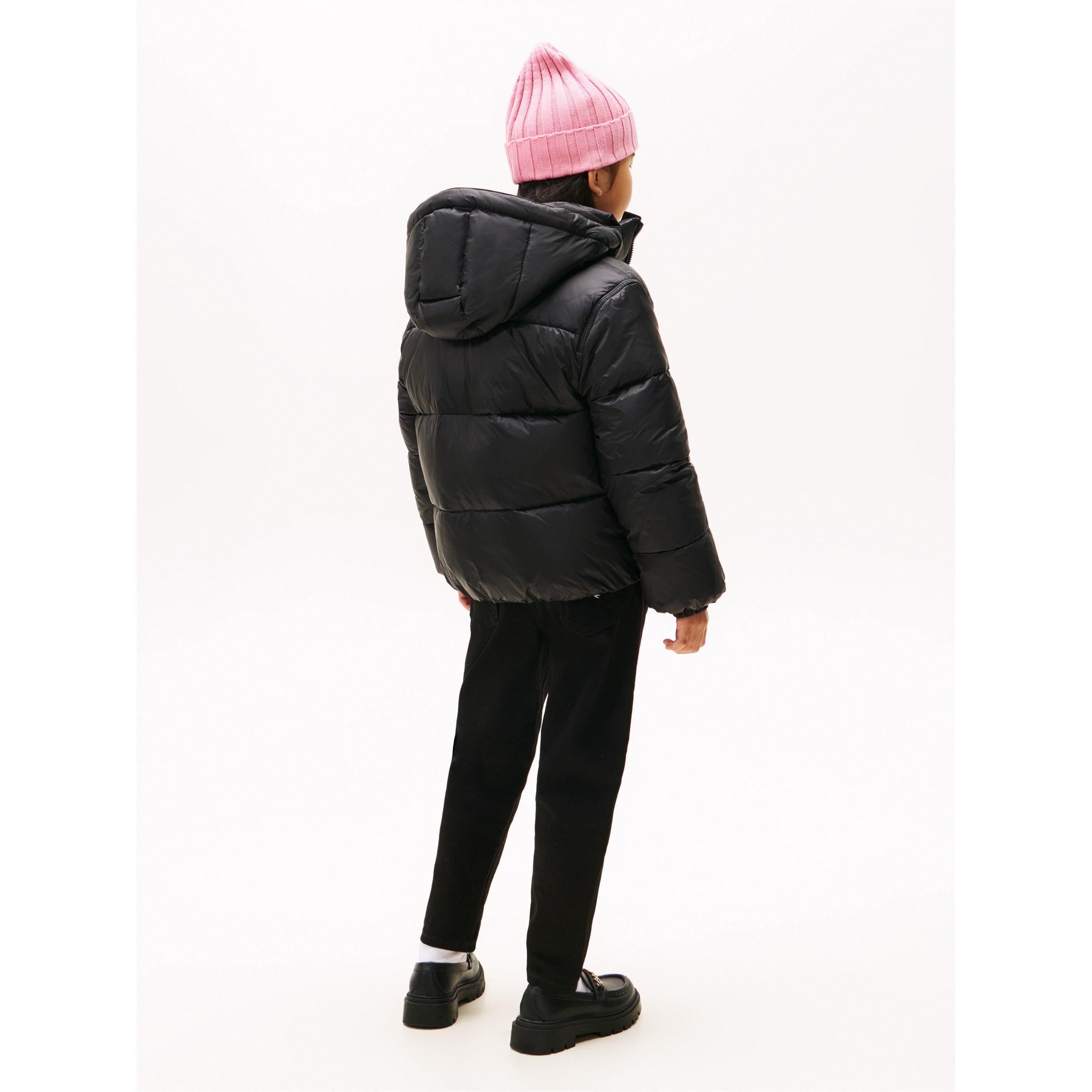Tommy Hilfiger | Kids' Shiny Water-Resistant Insulated Short Puffer ...