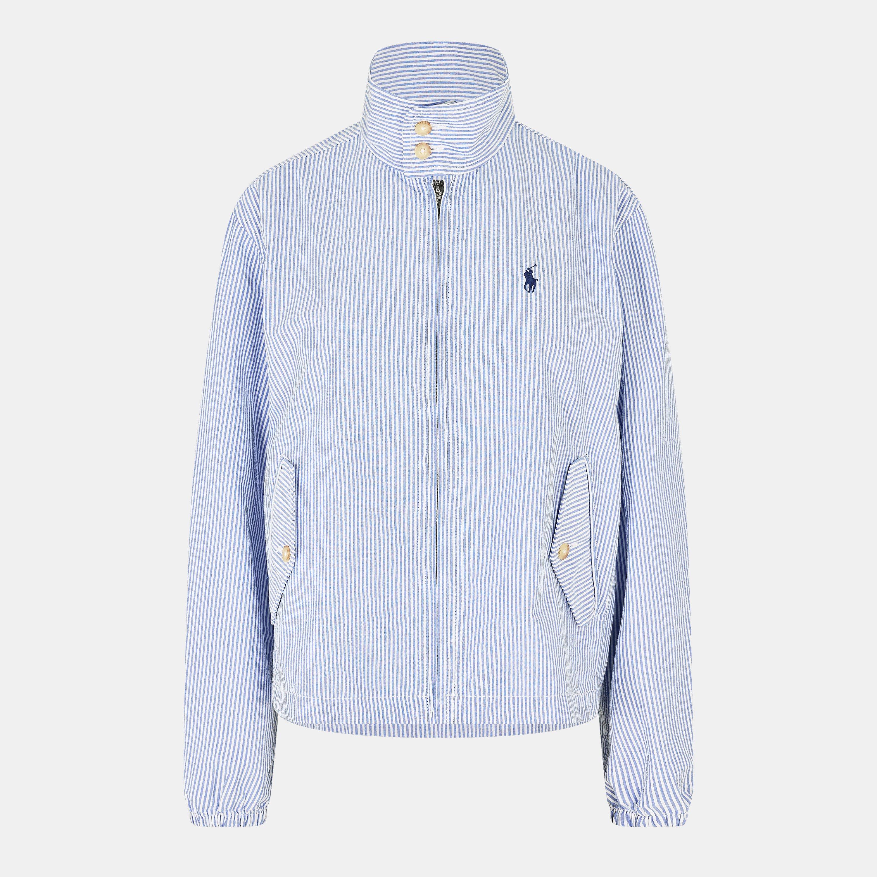 Polo Ralph Lauren | Women's Seersucker Cotton Long Sleeve Windbreaker ...