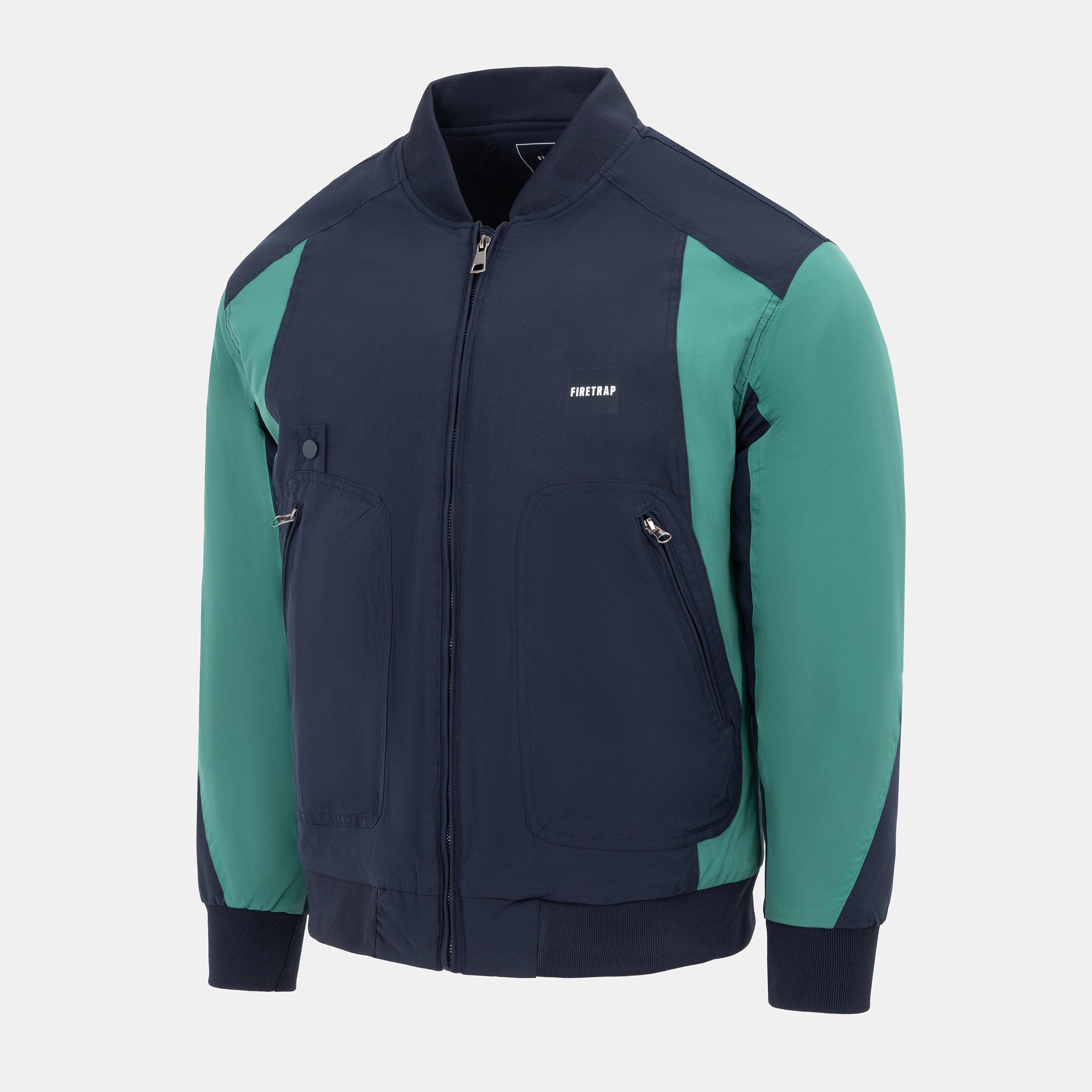 Firetrap Men's Pad Stand Collar Full Zip Long Sleeve Softshell Jacket ...