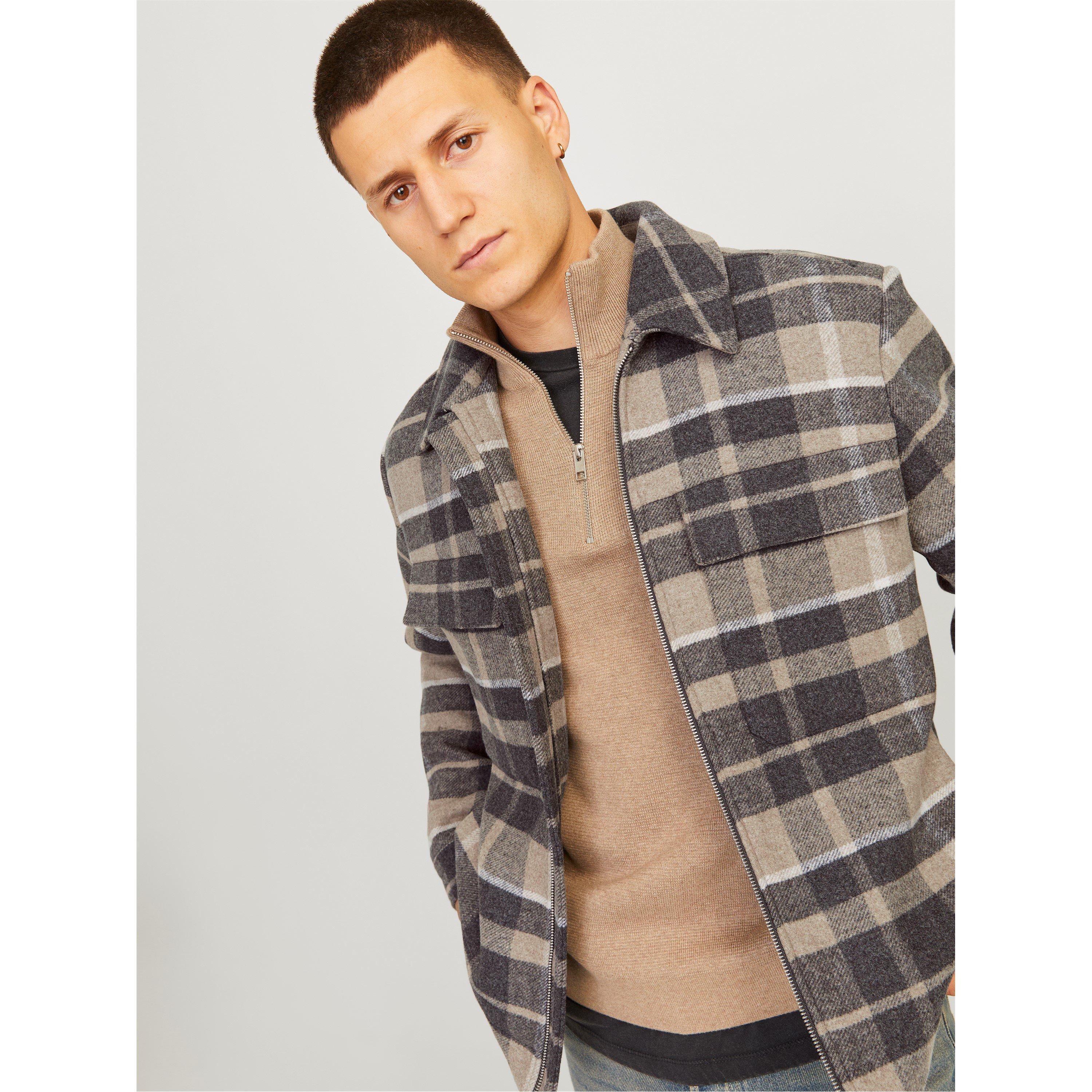 Jack and Jones Men's Russel Long Sleeve Tailored Fit Overshirt | FRASERS