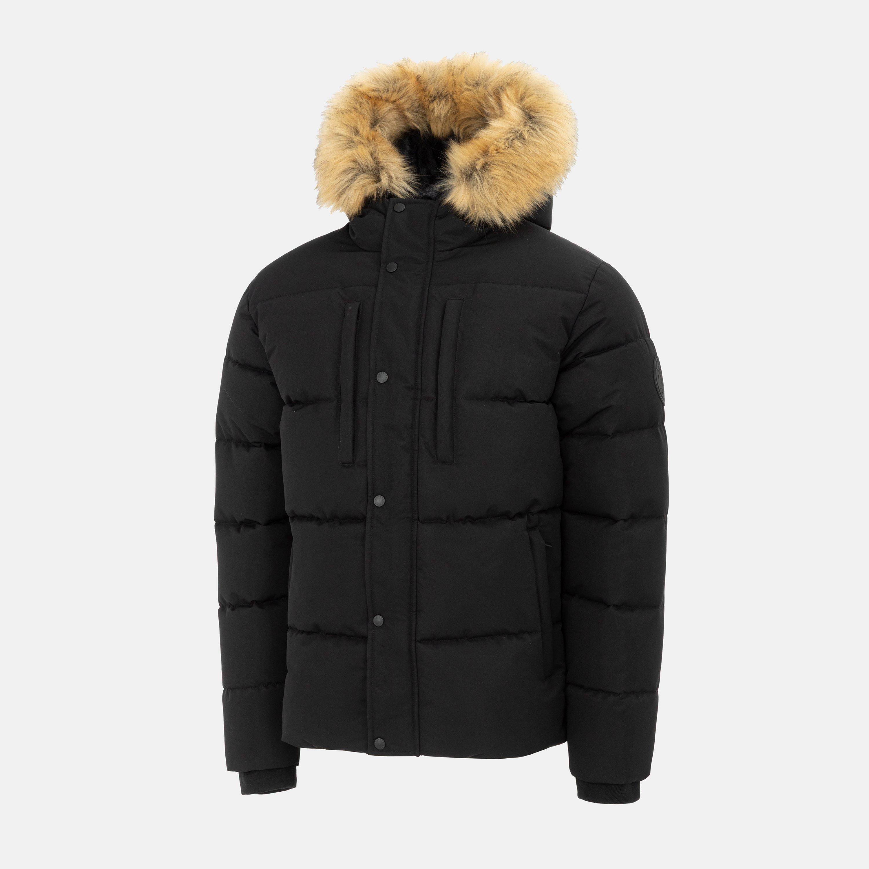 Pretty Green | Pretty's Hooded Long Sleeve Short Puffer Jacket | Short ...