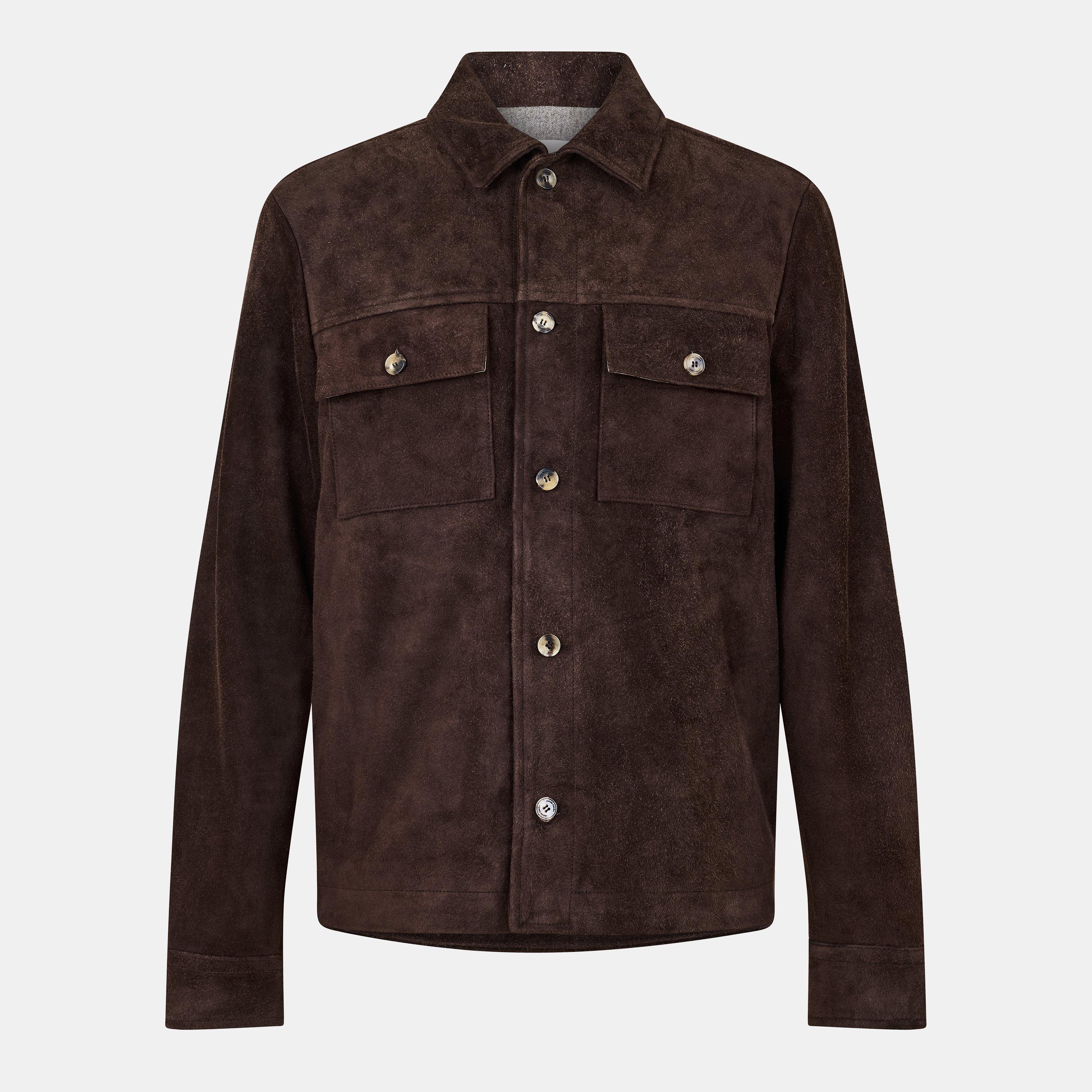 Jacob Cohen Men's Suede Bomber Leather Jacket | FRASERS