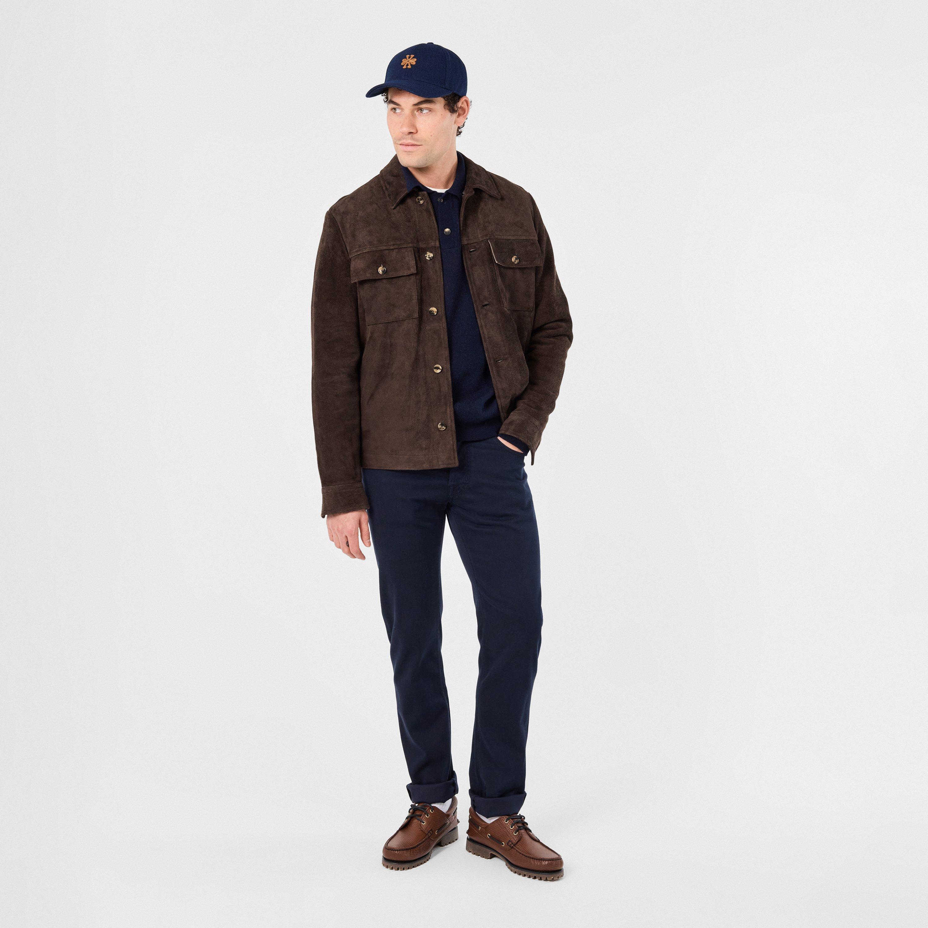 Jacob Cohen Men's Suede Bomber Leather Jacket | FRASERS
