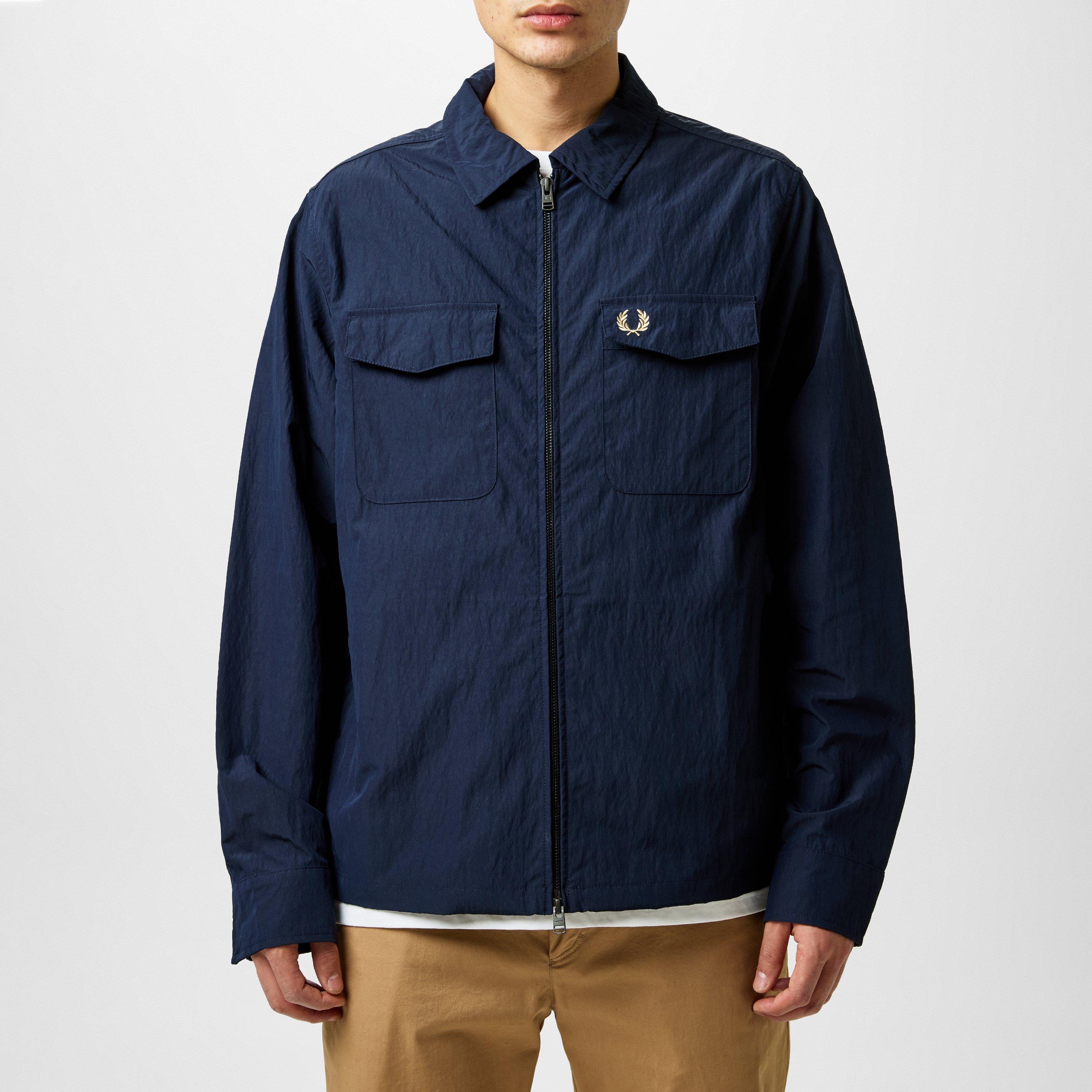 Fred Perry | Men's Zip Long Sleeve Overshirt | Overshirts | USC