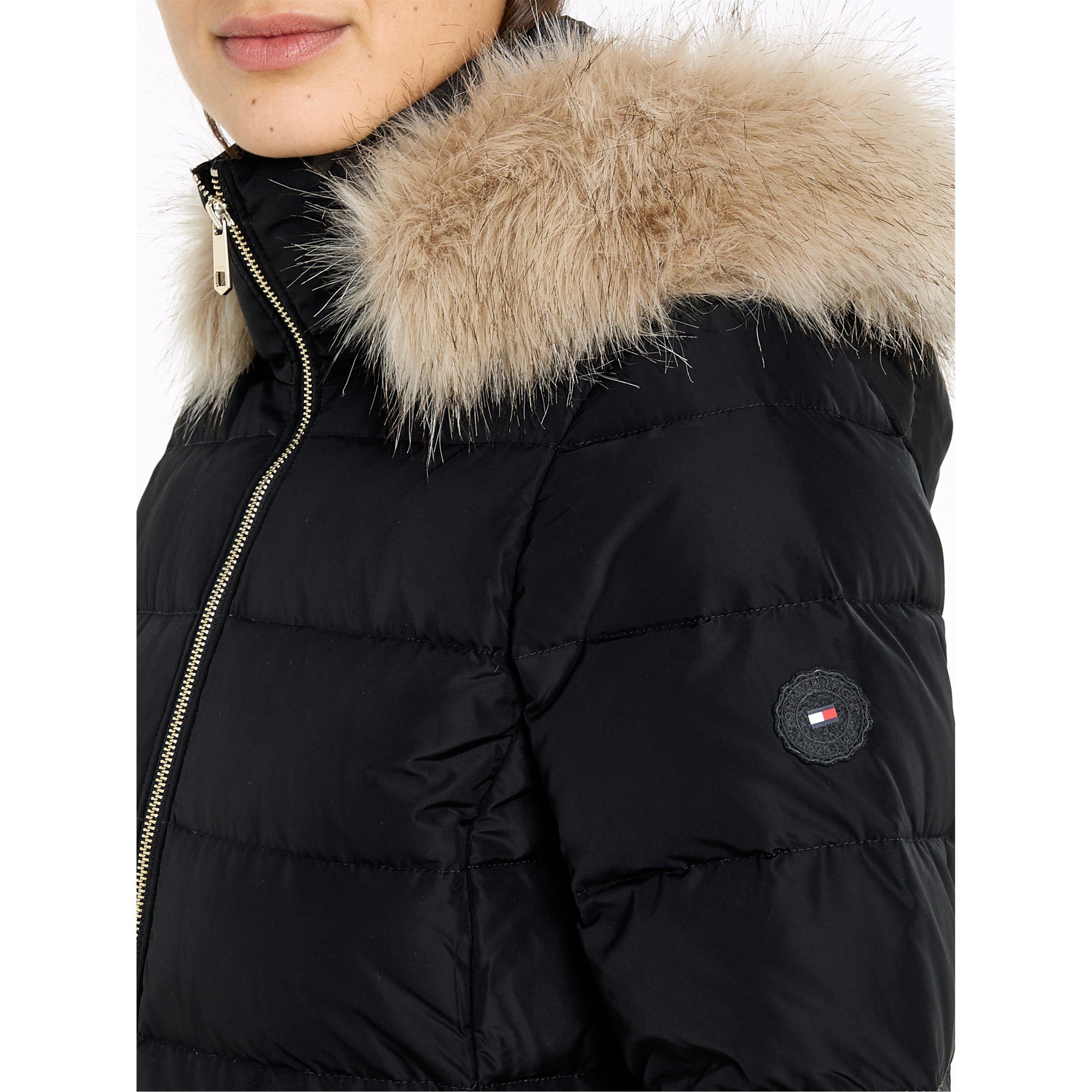 Tommy Hilfiger Women's Tyra Water Resistant Duck Down Thigh Length ...