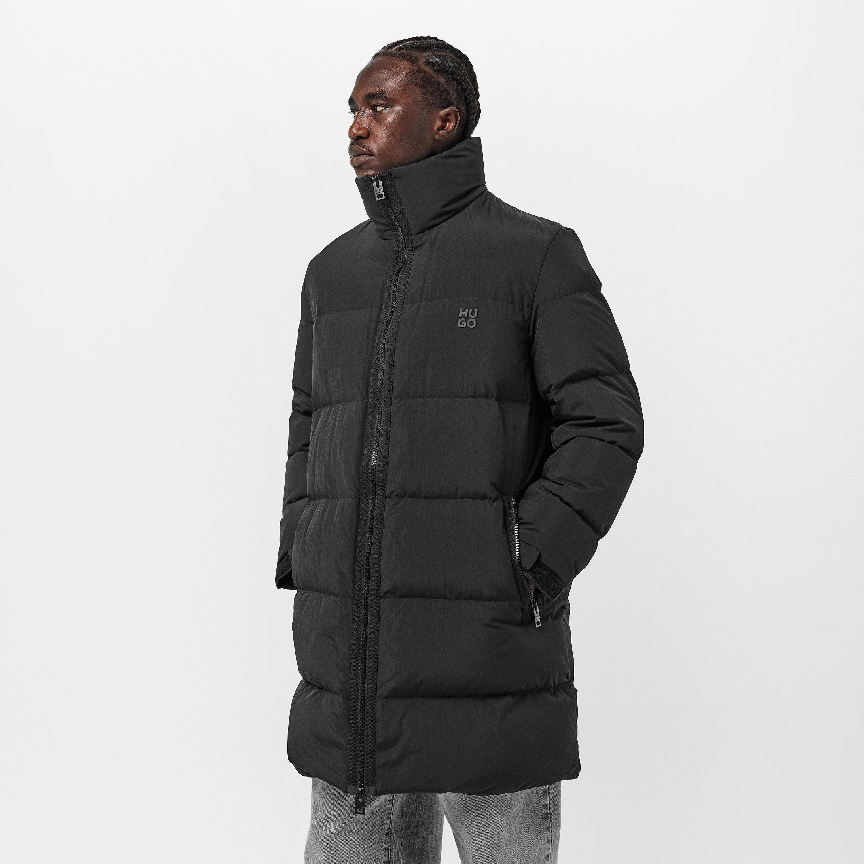 Hugo | Logo Puffer Jacket | Long Puffer Jackets | USC