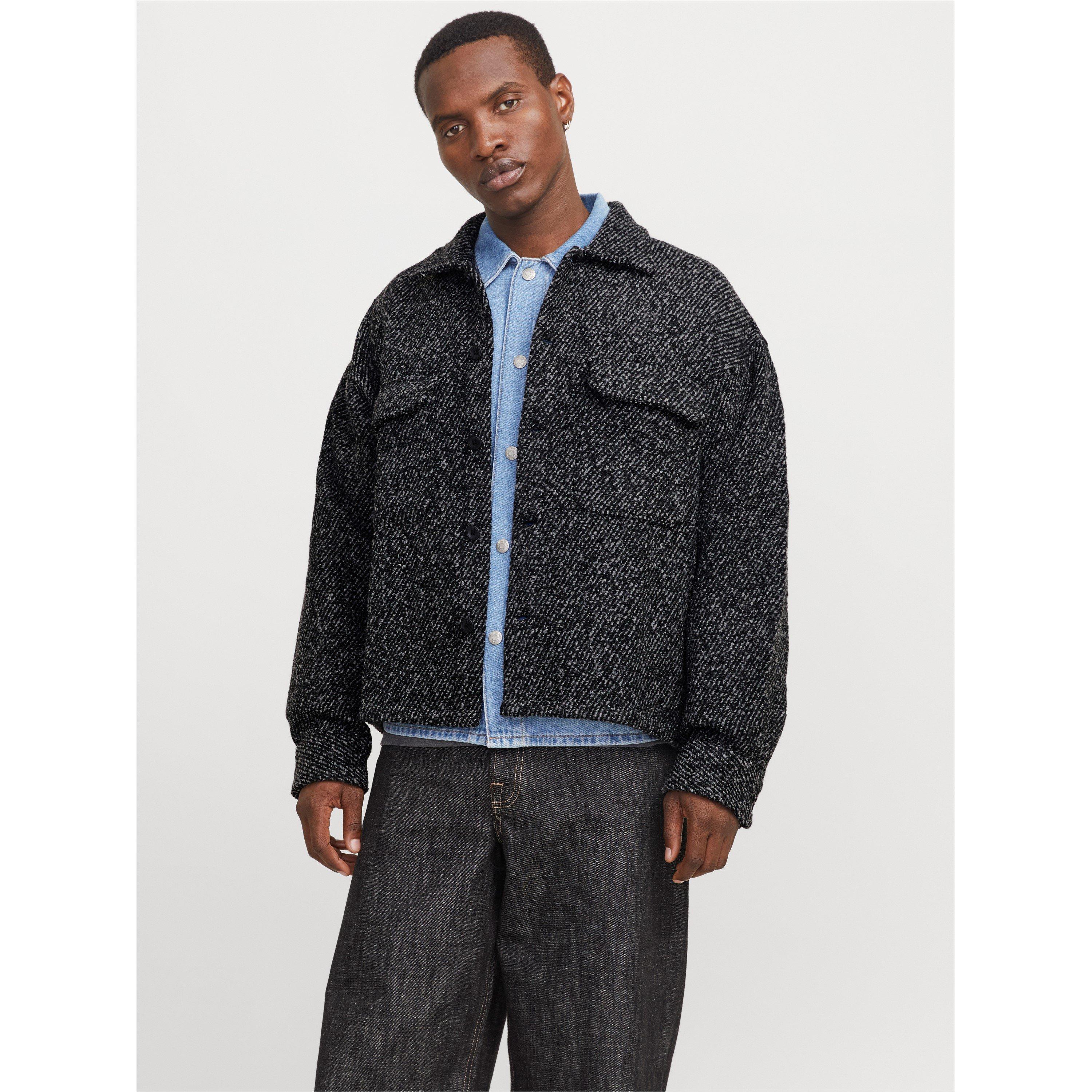 Jack and Jones Men's Winter Button-Front Overshirt | FRASERS