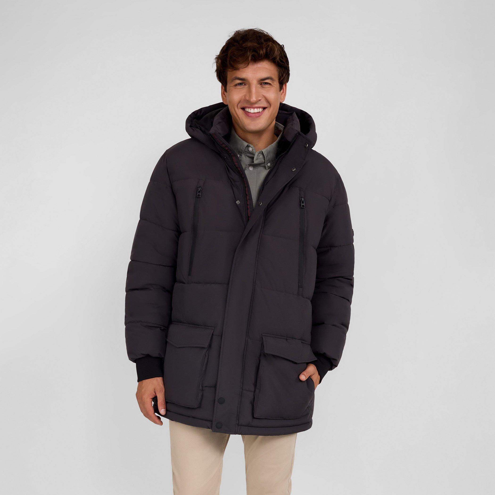 Minoti Men long jacket with fleece lining and waterproof zip pockets ...