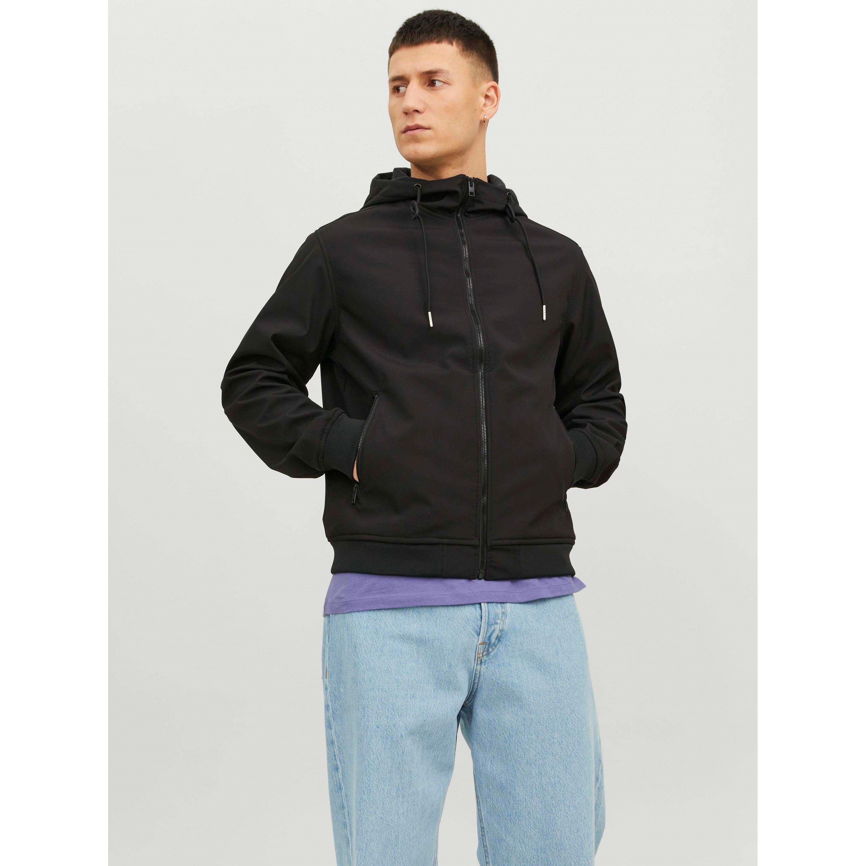 Jack and Jones Men's Zipped Hooded Softshell Jacket | USC