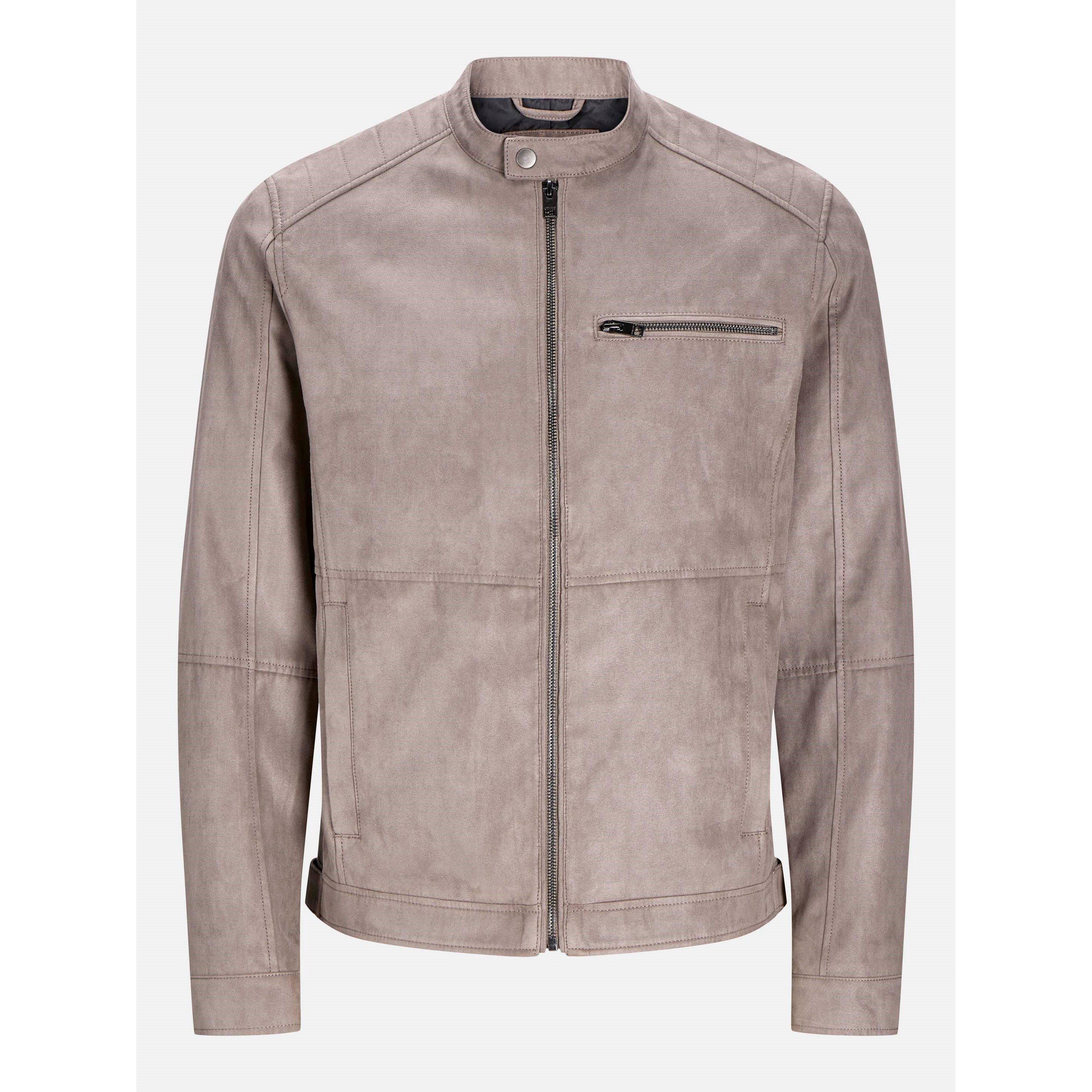 Jack and Jones | Dylan Biker Jacket Mens | Faux Leather Jackets | FRASERS
