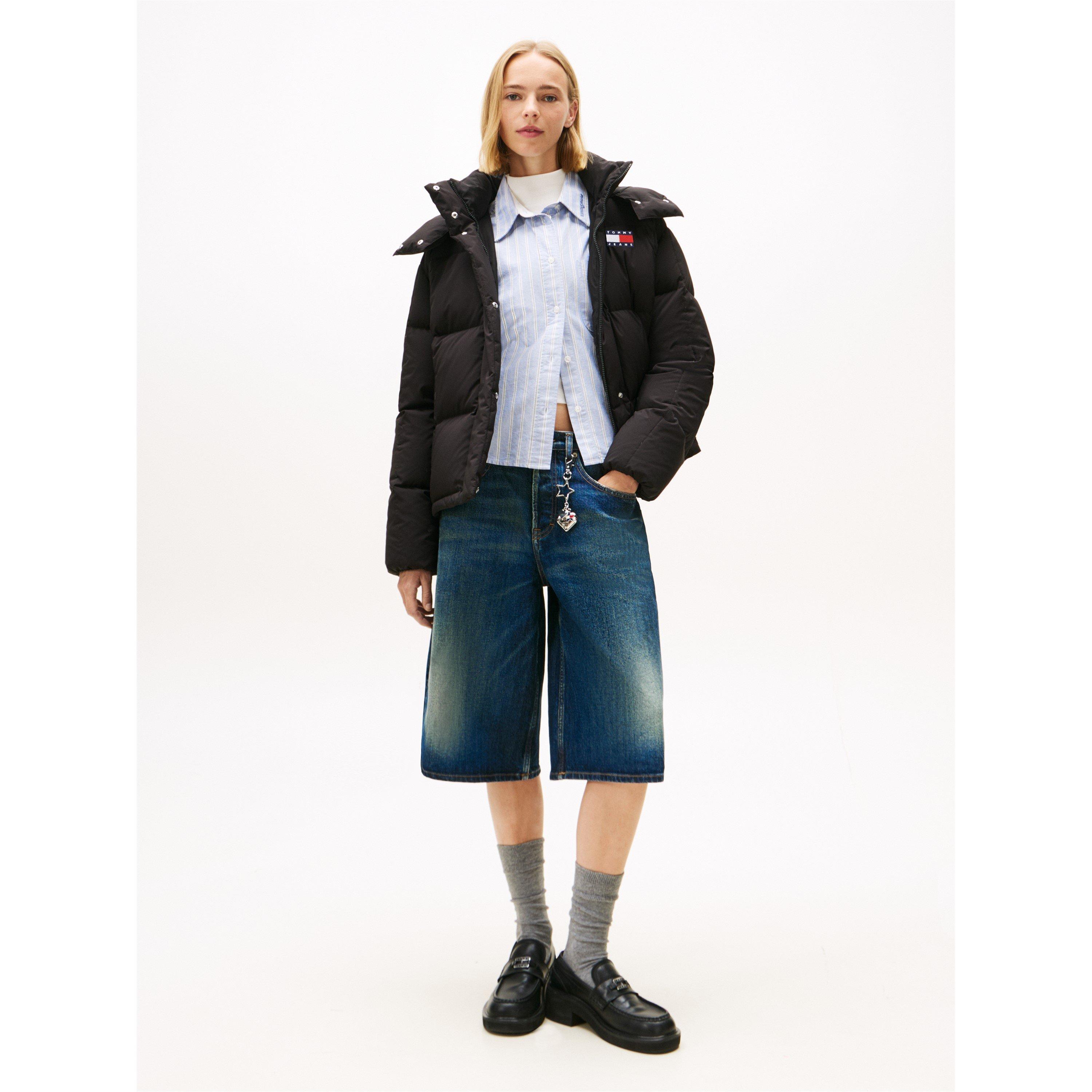 Tommy Jeans | Women's Alaska Water Resistant Long Sleeve Short Puffer ...