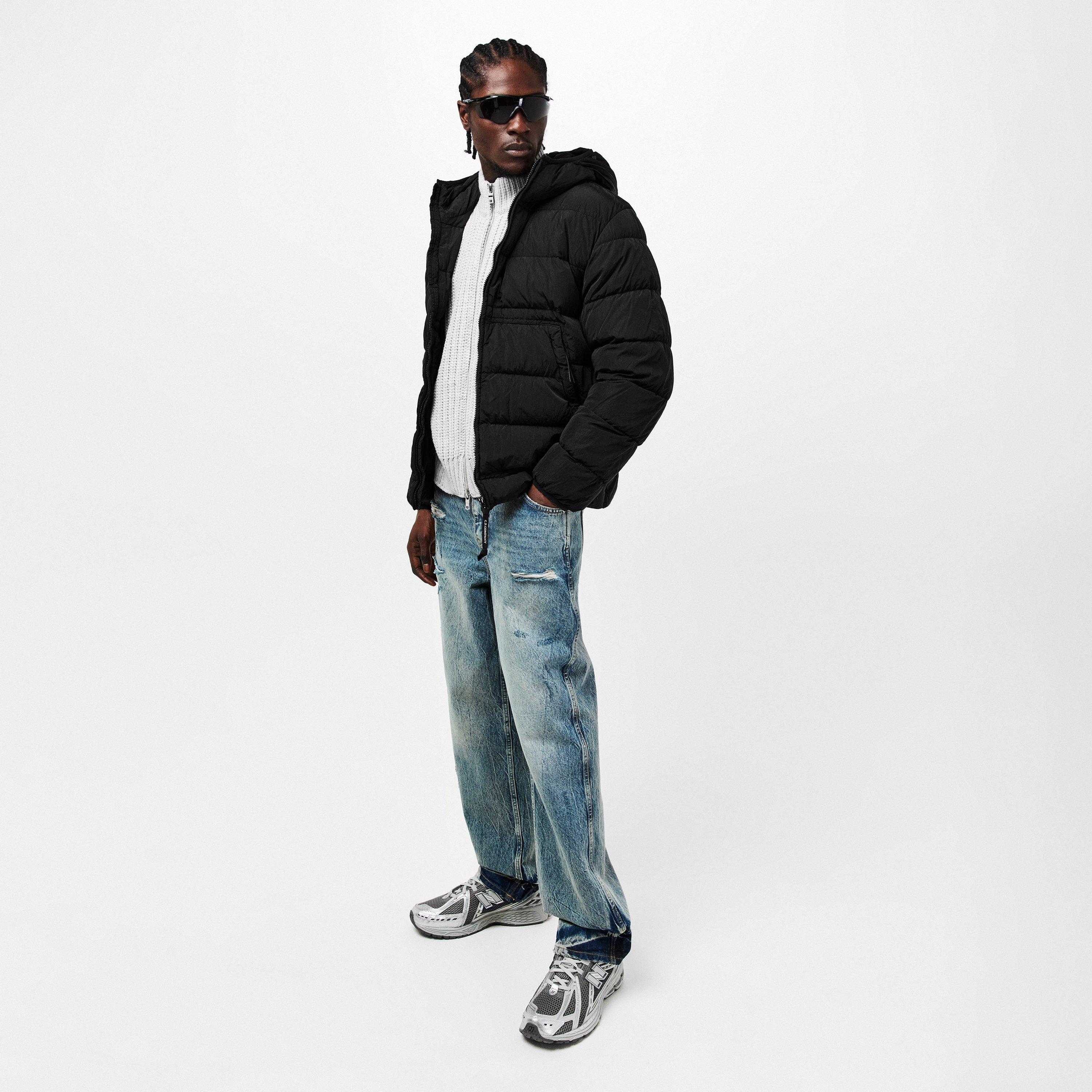 CP Company | Chrome-R Goggle Down Jacket | Short Puffer Jackets | USC