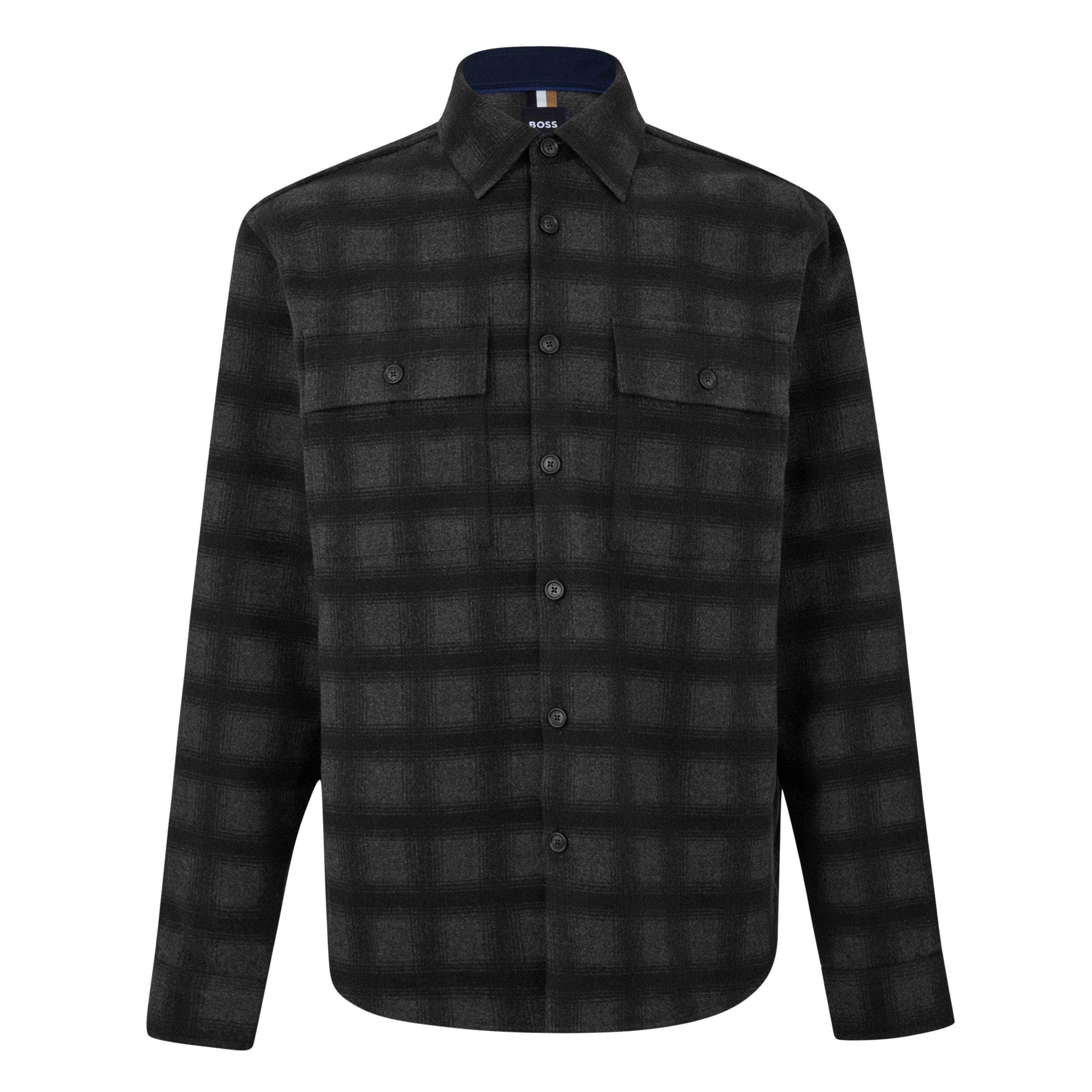 Boss Black Men's C Owen Flannel Check Long Sleeve Overshirt | FRASERS