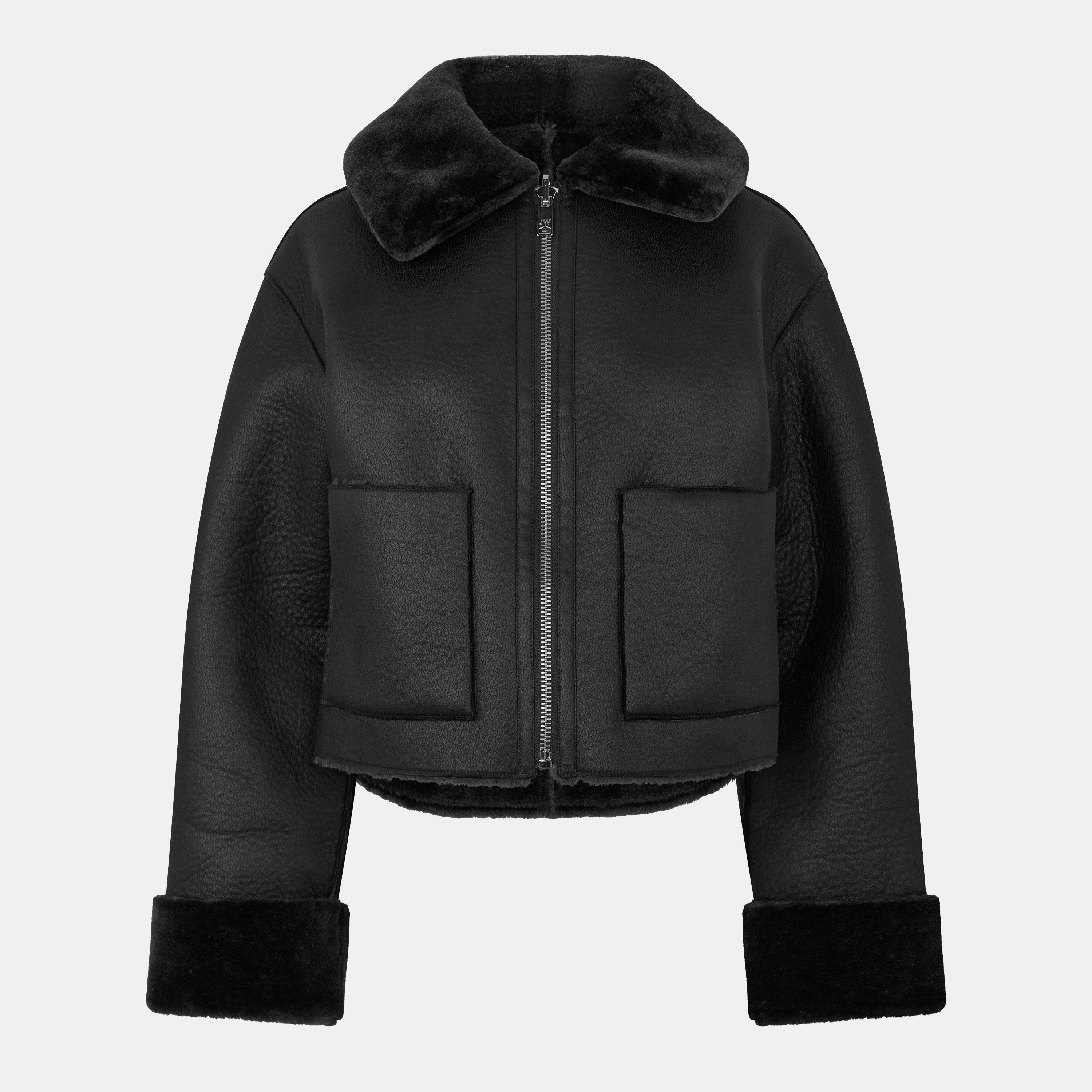Jack Wills | Reverse Structured Shearling Jacket | Shearling Jackets ...