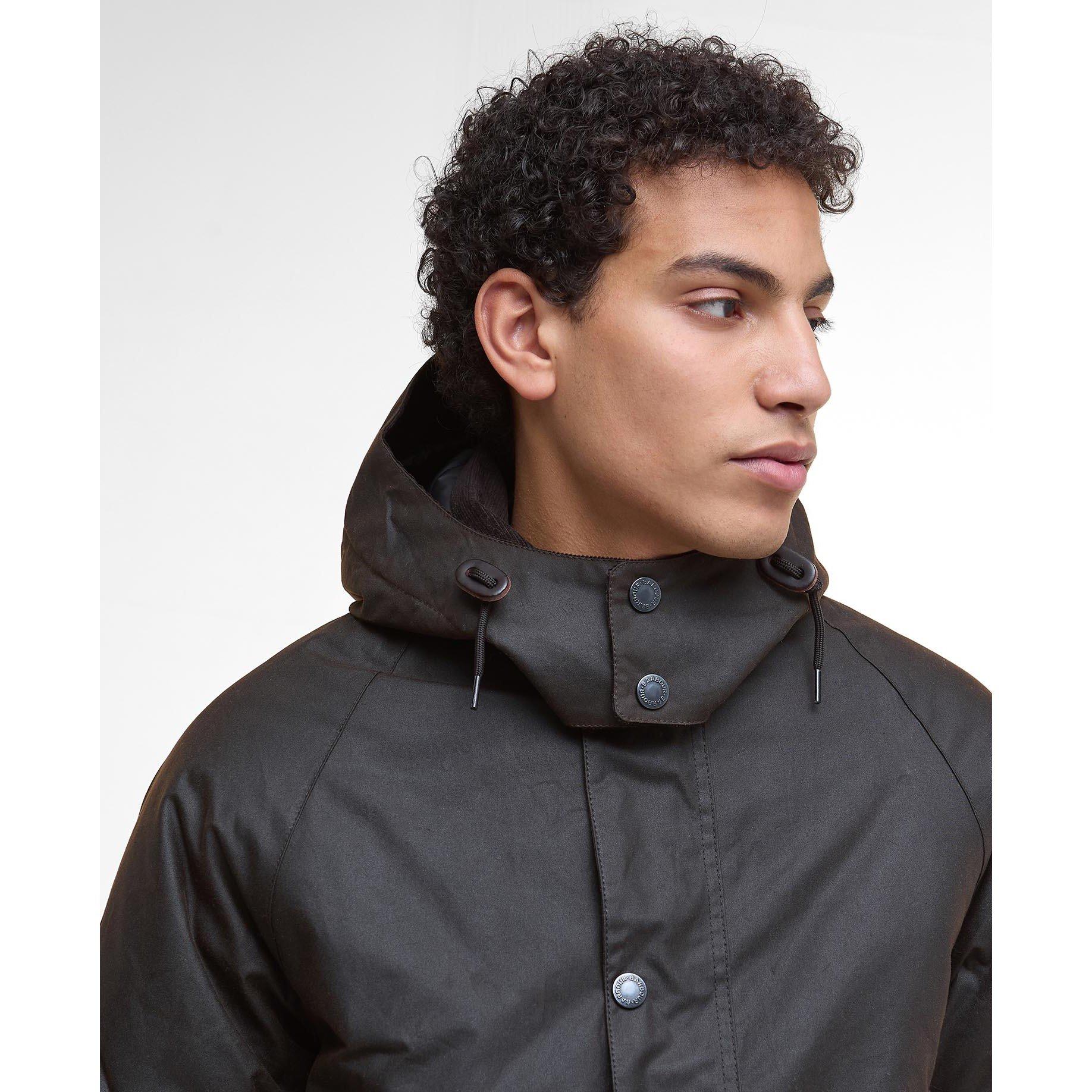 Barbour Men's Modern Beaufort Quilted Hooded Full Zip Wax Jacket | FRASERS
