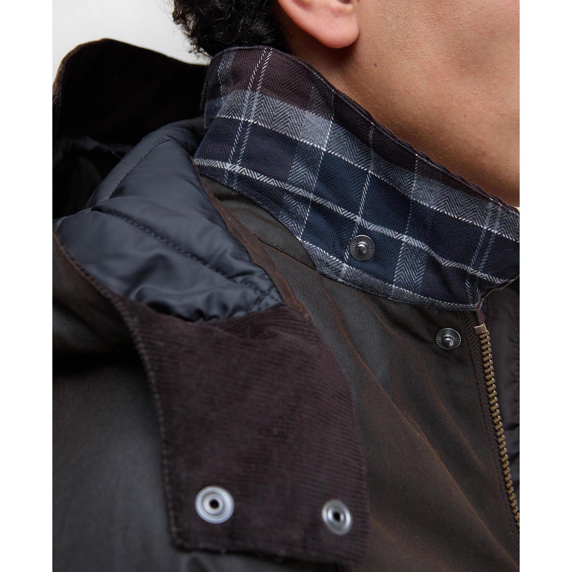 Barbour Men's Modern Beaufort Quilted Hooded Full Zip Wax Jacket | FRASERS