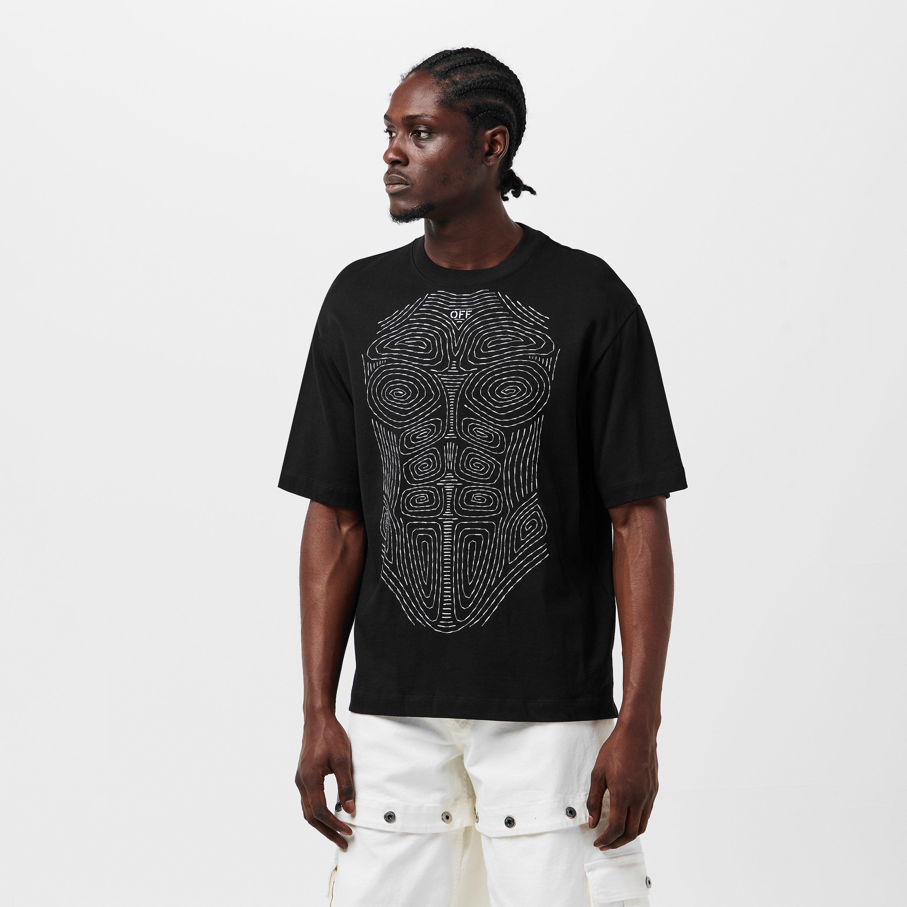 Off White | Men's Body Stitch S/S Contrast Stitch T-Shirt | Regular Fit ...