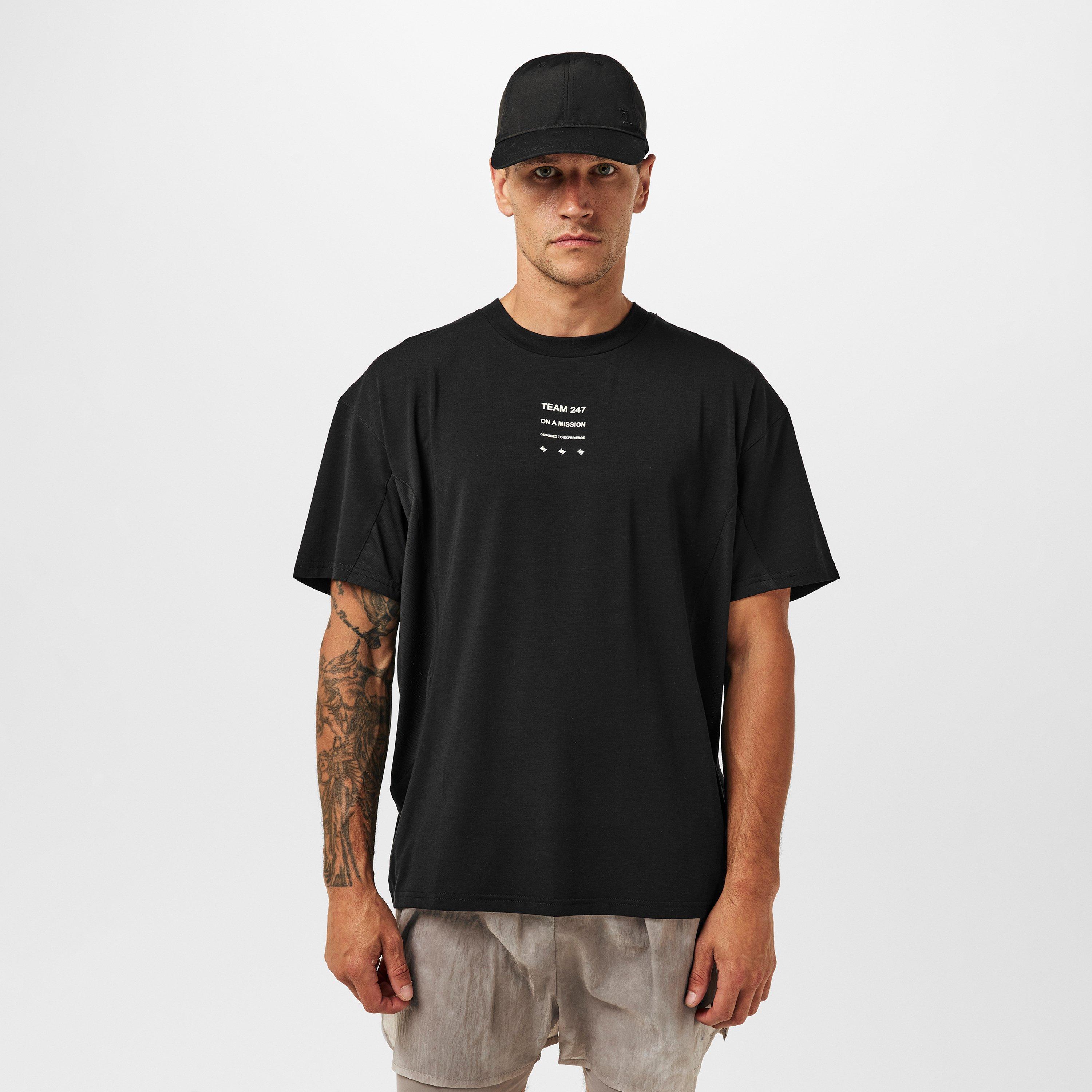 Represent 247 Men's Moisture Wicking Short Sleeve Performance Gym Top ...