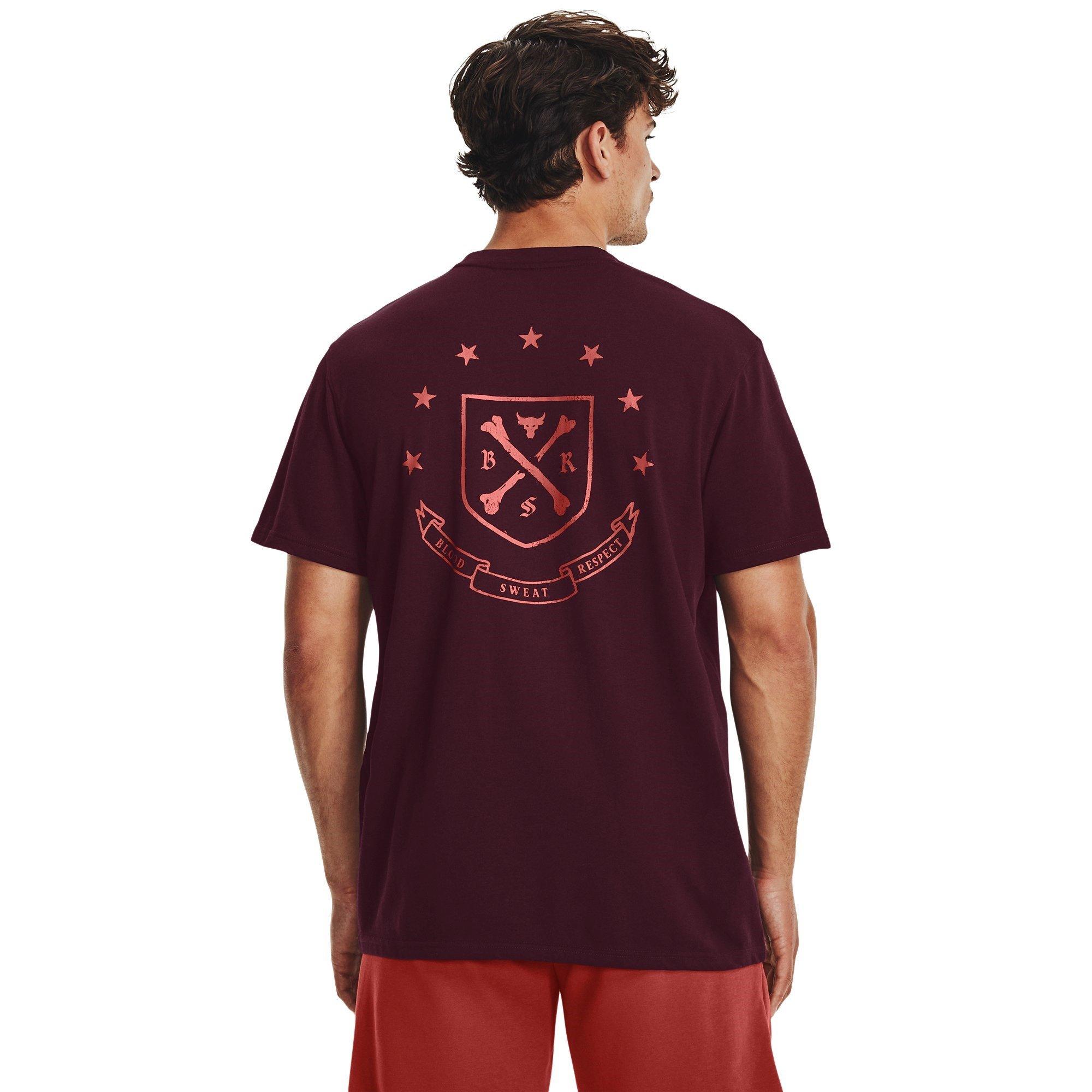 Under Armour | Project Rock T-shirt Mens | Short Sleeve Performance T ...