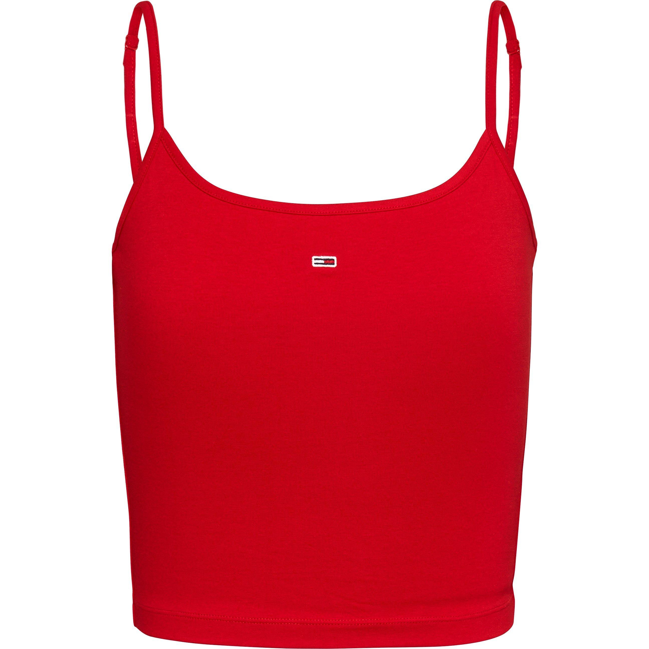 Tommy Jeans TJW Cropped Essential Strap Top Cami Oberteile Sports Direct