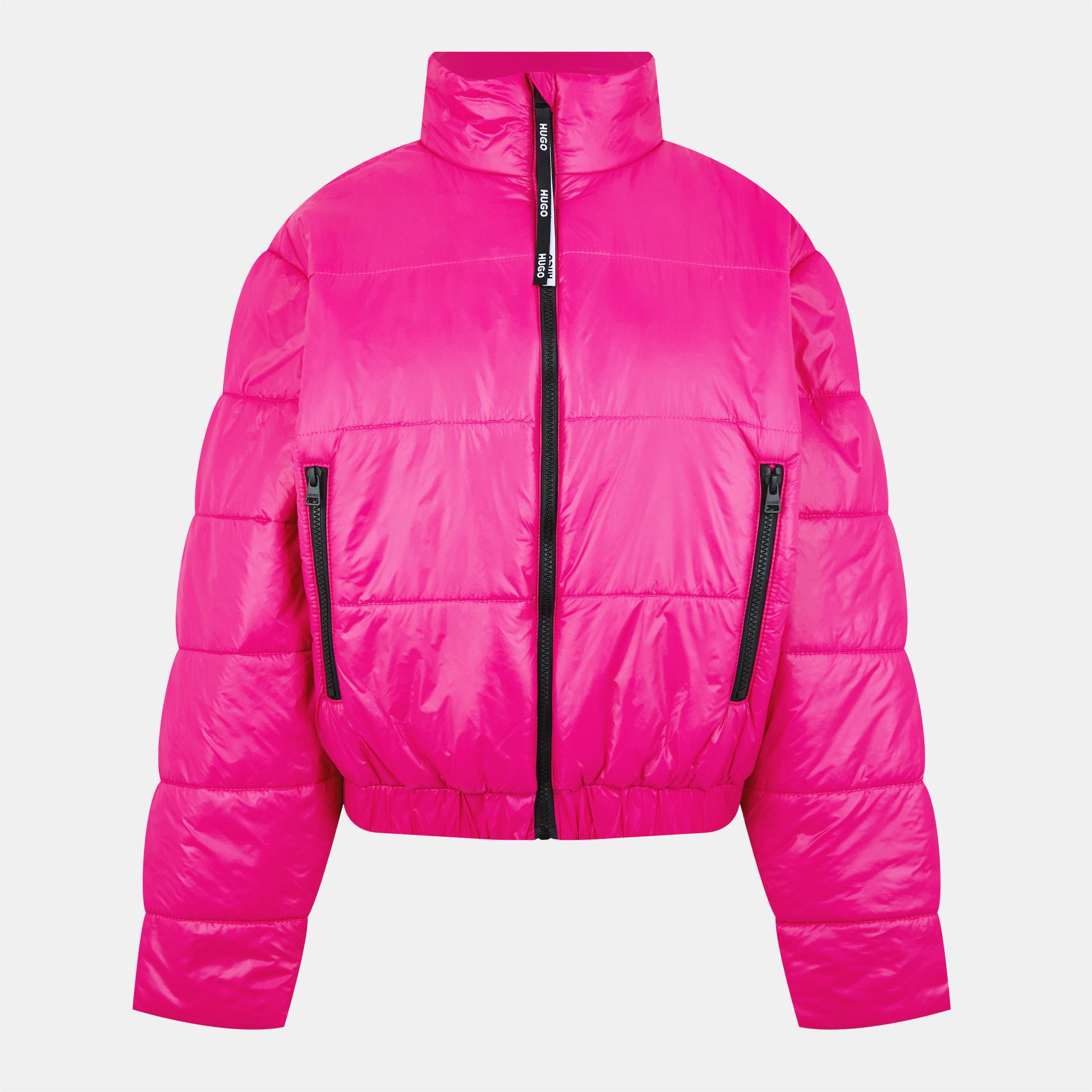 Hugo | Women's Felara Cropped Lightweight Short Puffer Jacket | Short ...