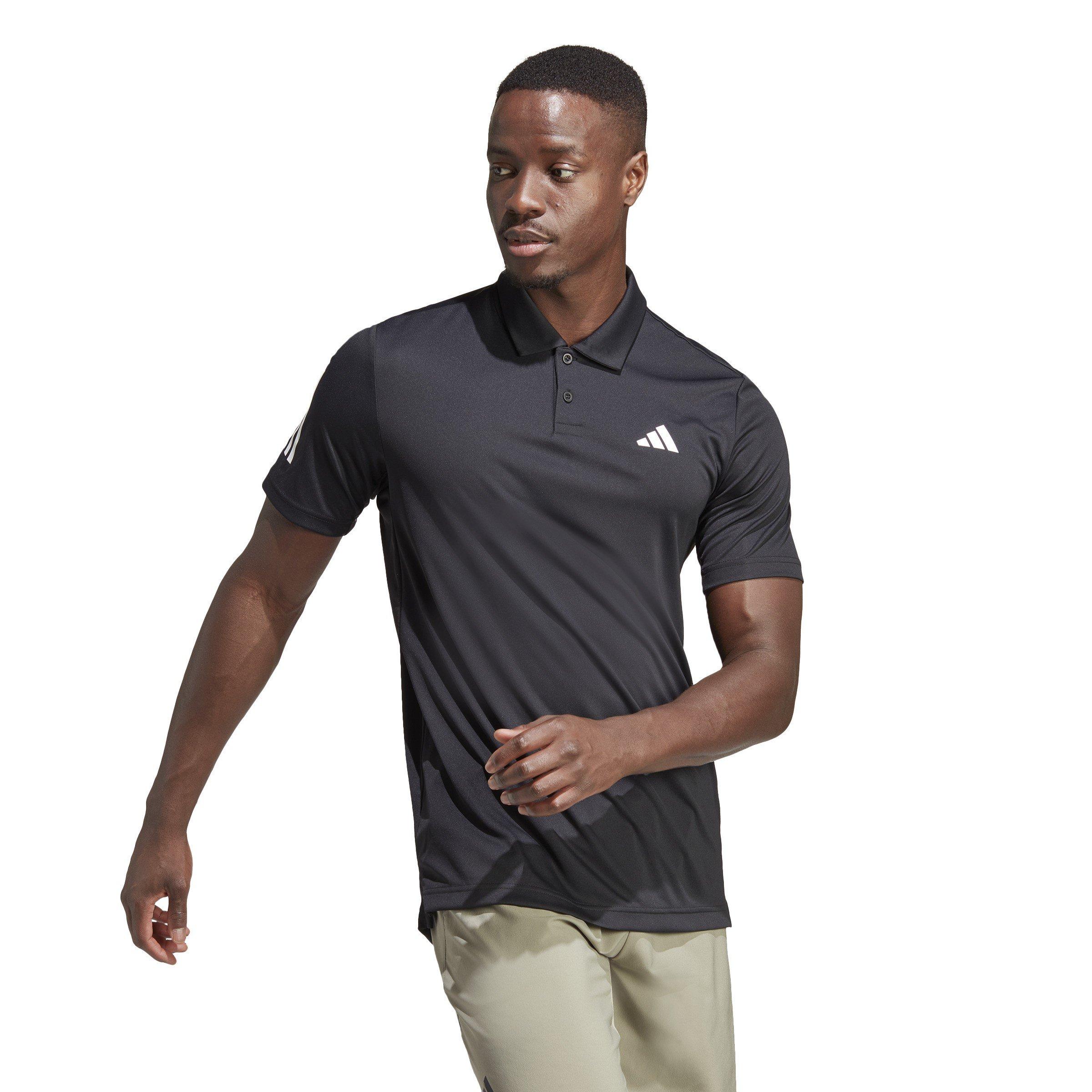 adidas | Tennis Club Three Stripes Mens Polo Shirt | Short Sleeve ...