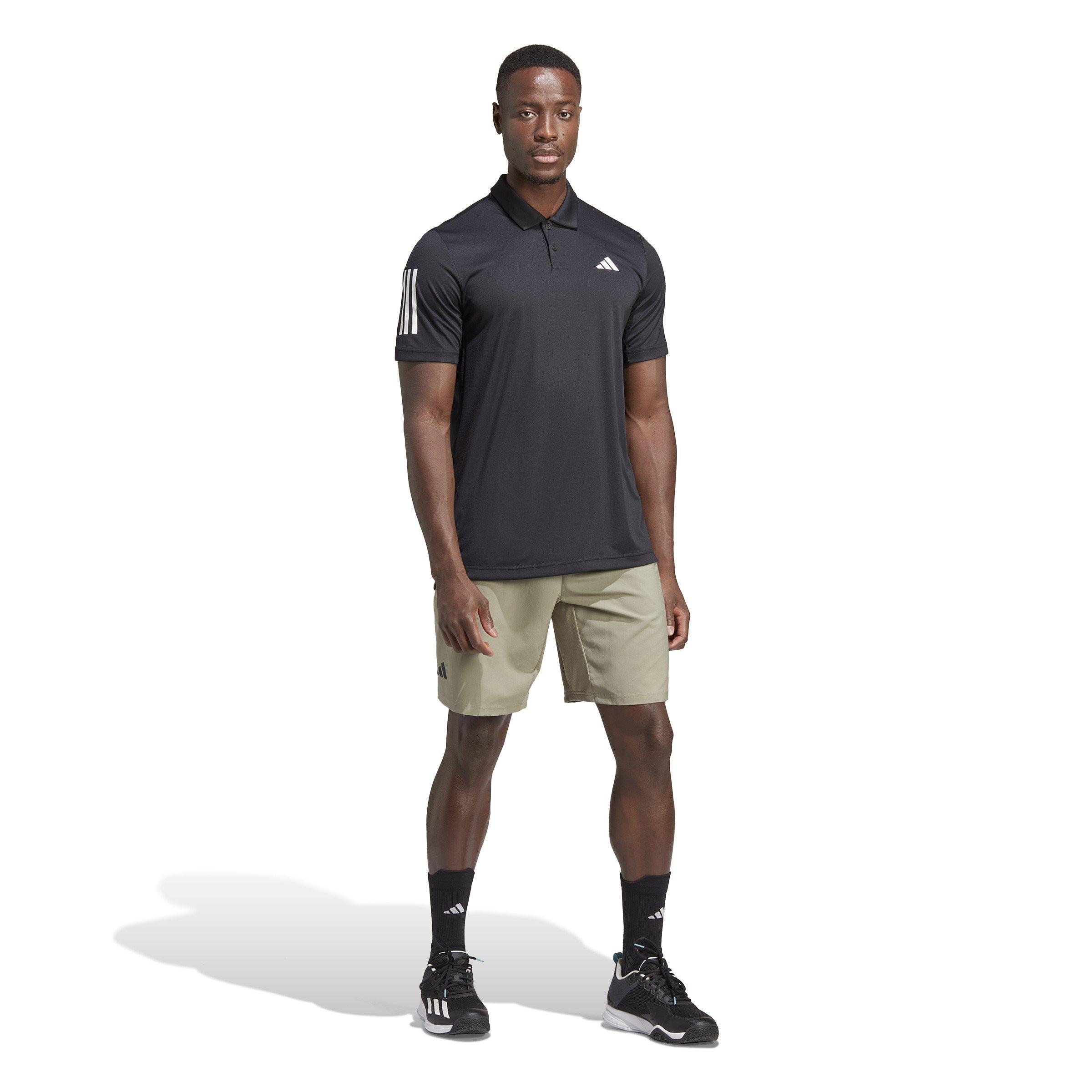 adidas | Tennis Club Three Stripes Mens Polo Shirt | Short Sleeve ...