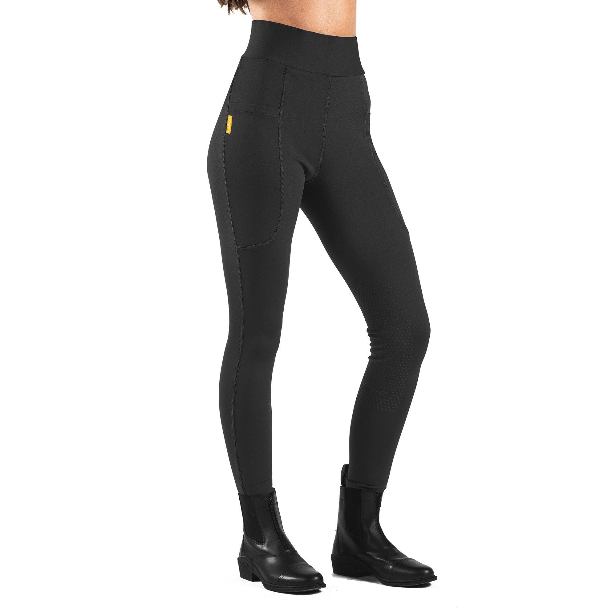 John Whitaker Alderley Ladies Riding Tights with Silicone Knee Patches ...