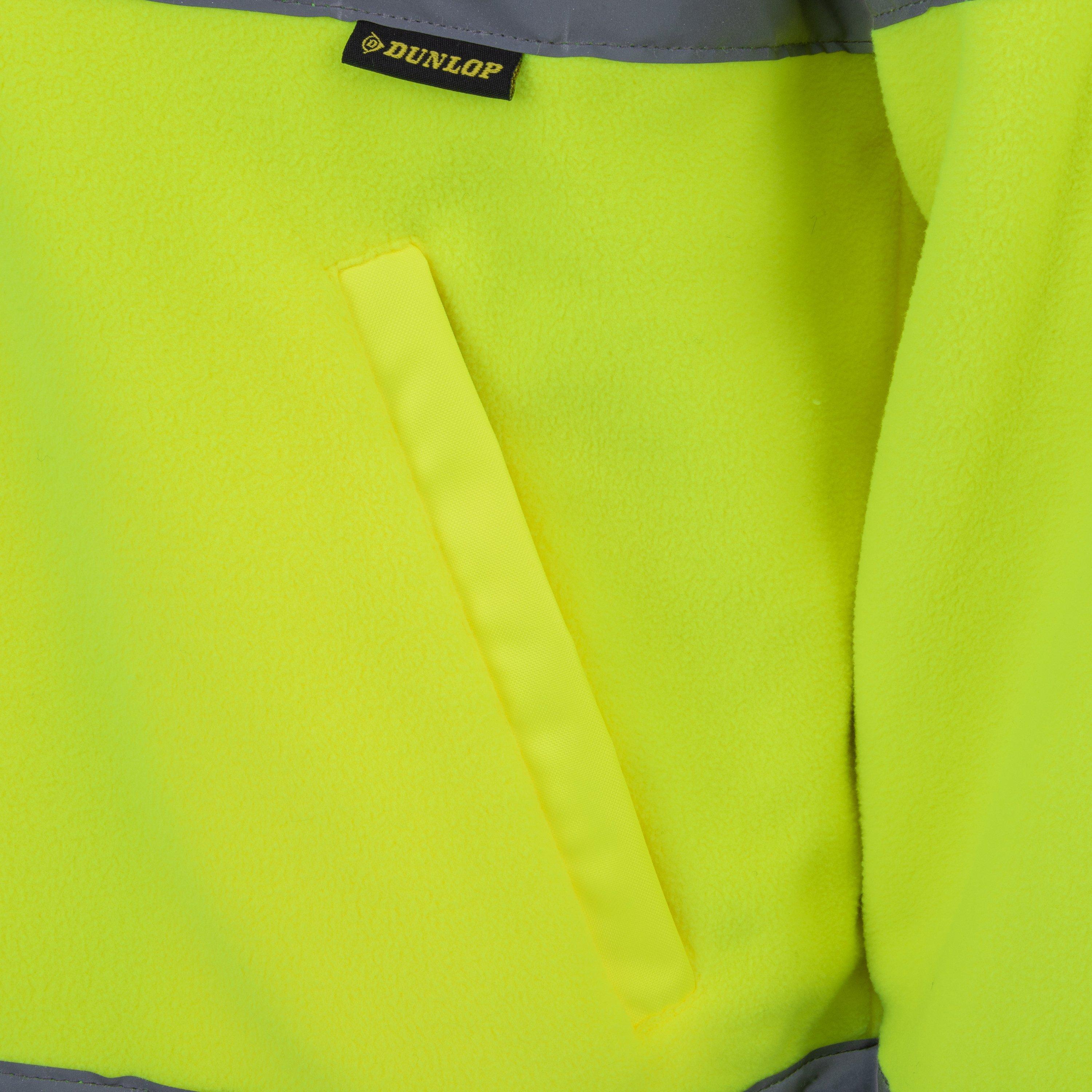 Dunlop | Hi-Vis Reflective Fleece Long Sleeve Jacket | Hi-Vis Jackets ...