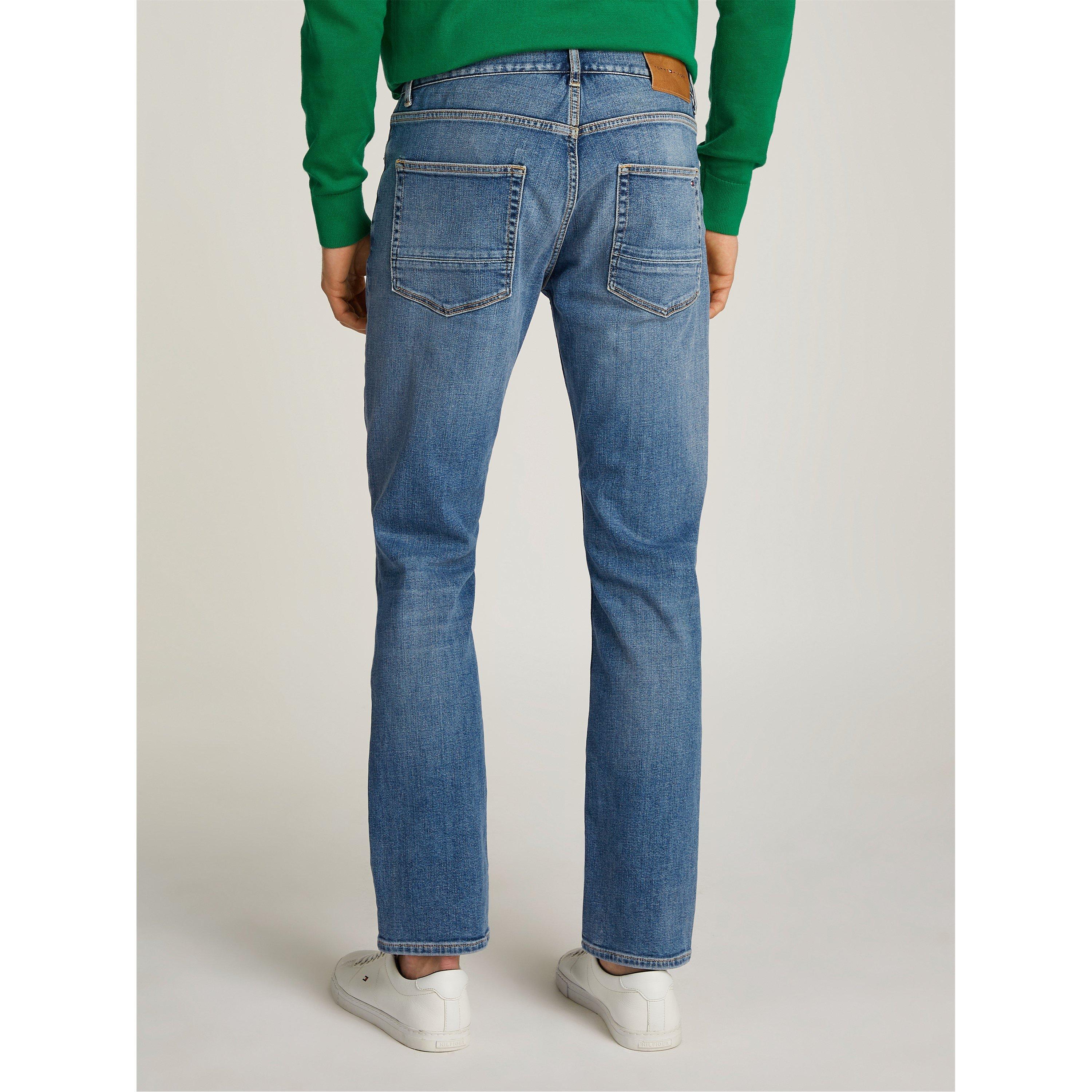 Tommy Hilfiger | Men's Denton Whiskered Cotton Straight Leg Jeans ...