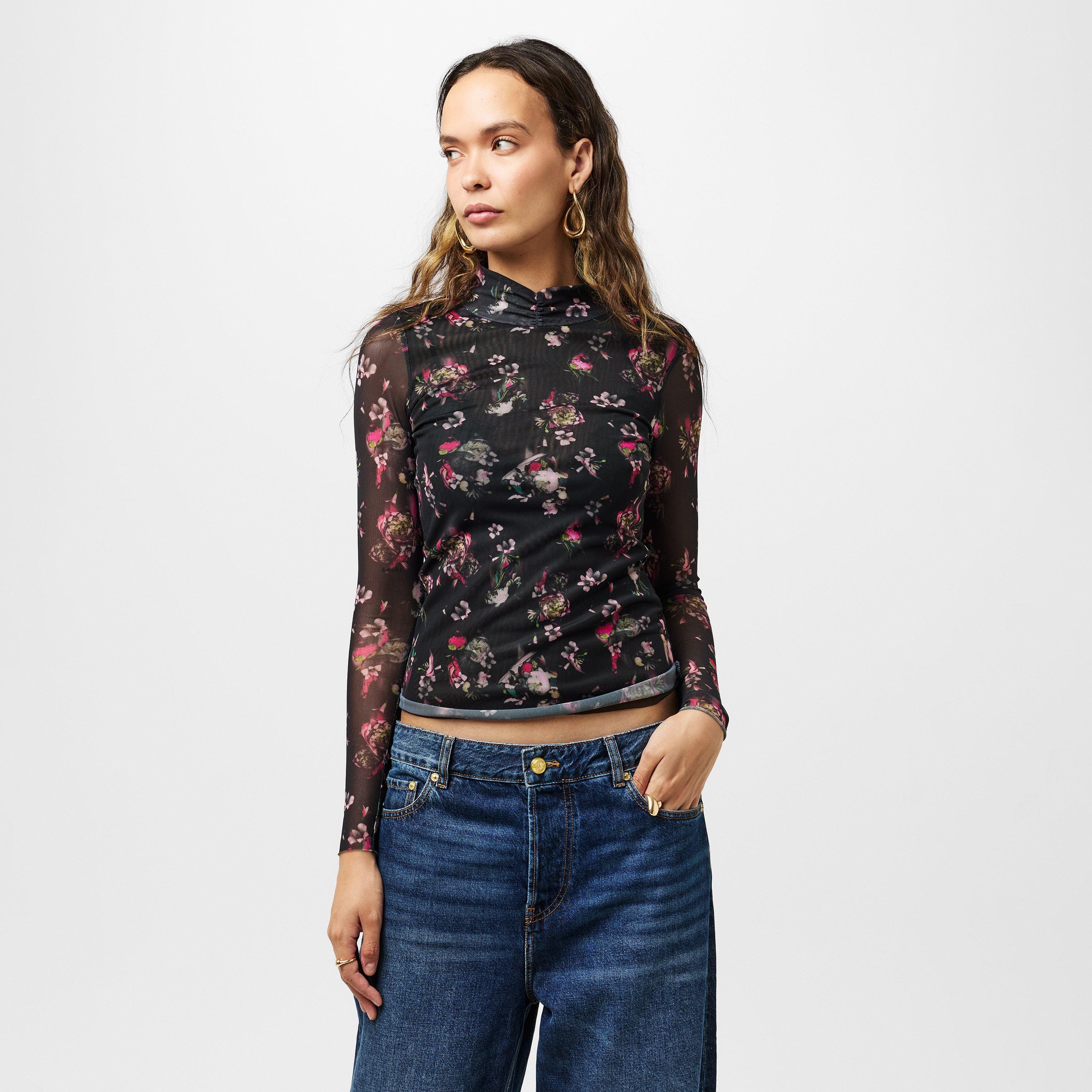 Ted Baker | High Neck Print Long Sleeve T-Shirt | Long Sleeve T-Shirts ...