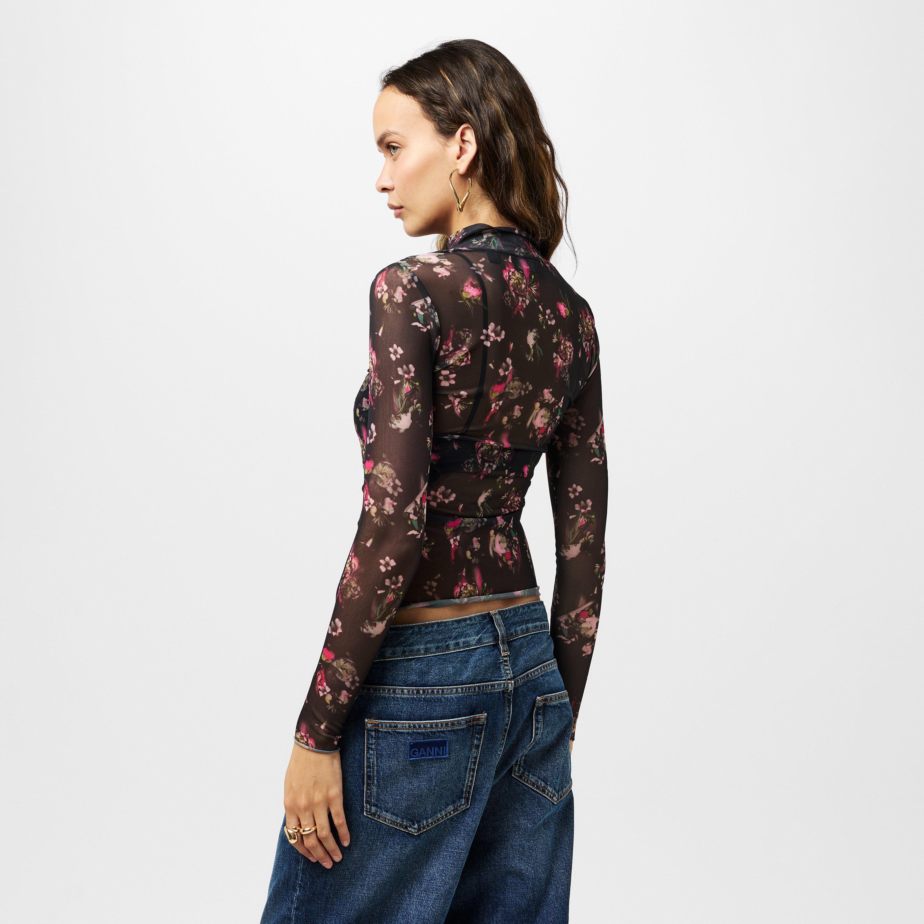 Ted Baker | High Neck Print Long Sleeve T-Shirt | Long Sleeve T-Shirts ...